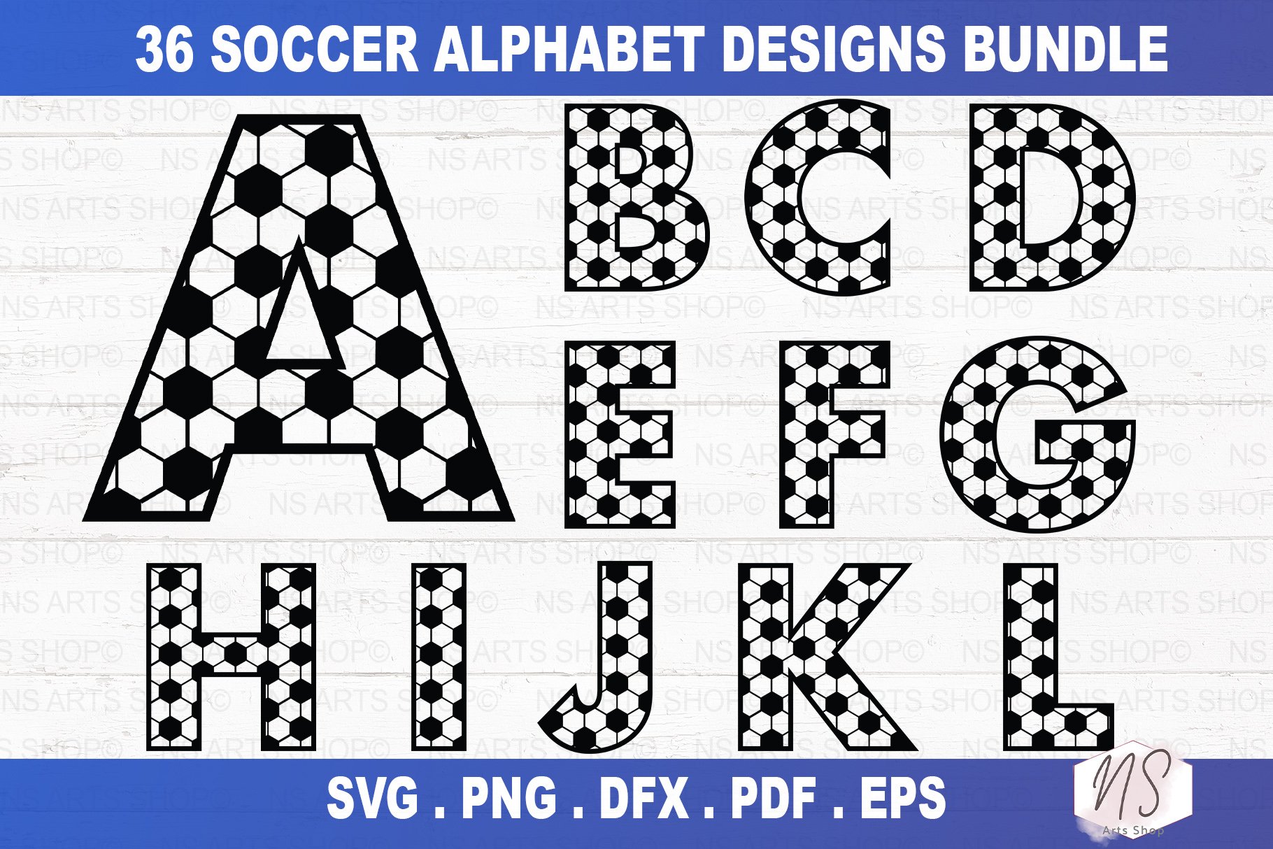 Alphabet Letters Sports Theme Art