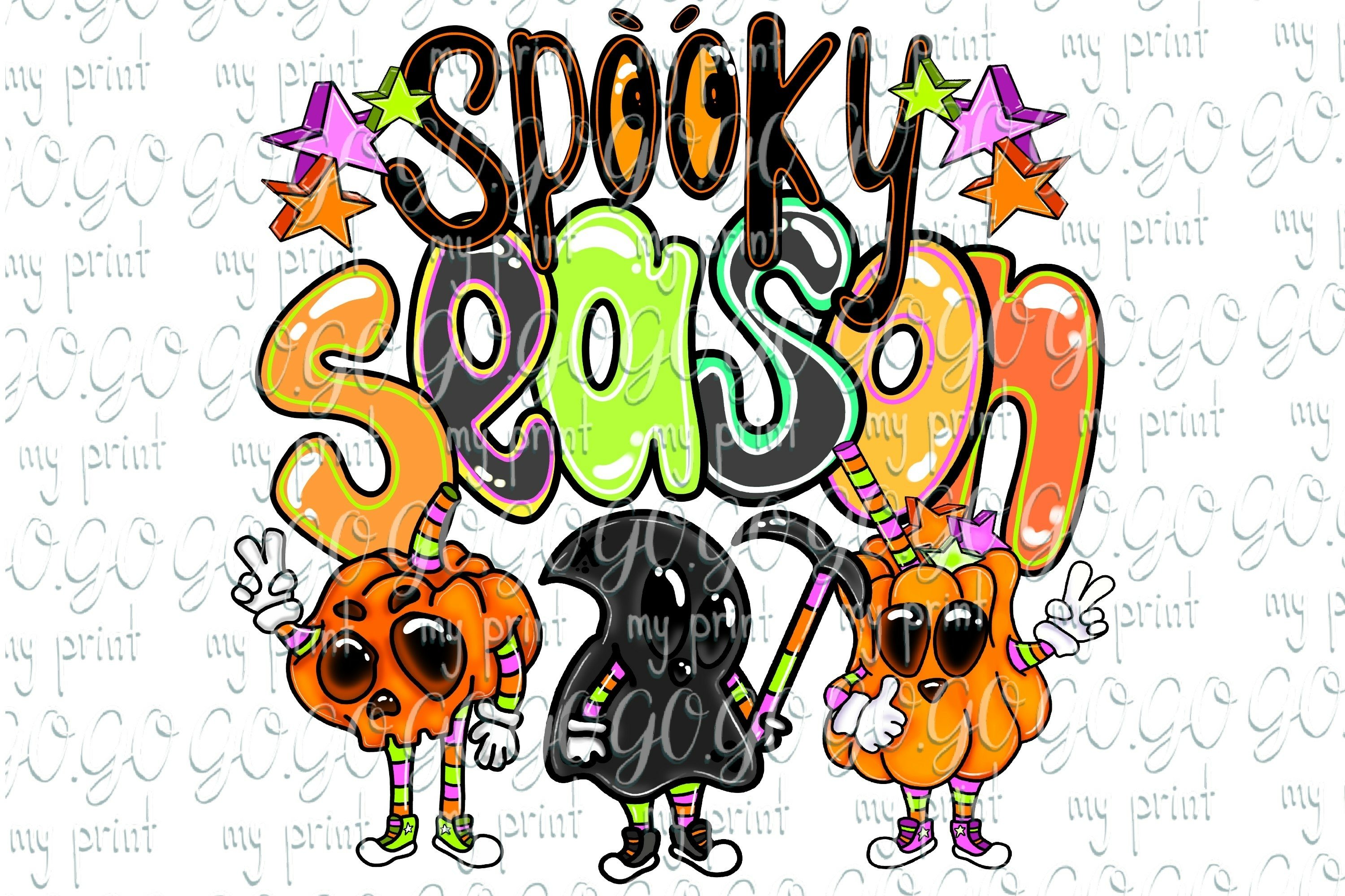 Halloween png Spooky season png Pumpkin Groovy sublimation (2115557 ...