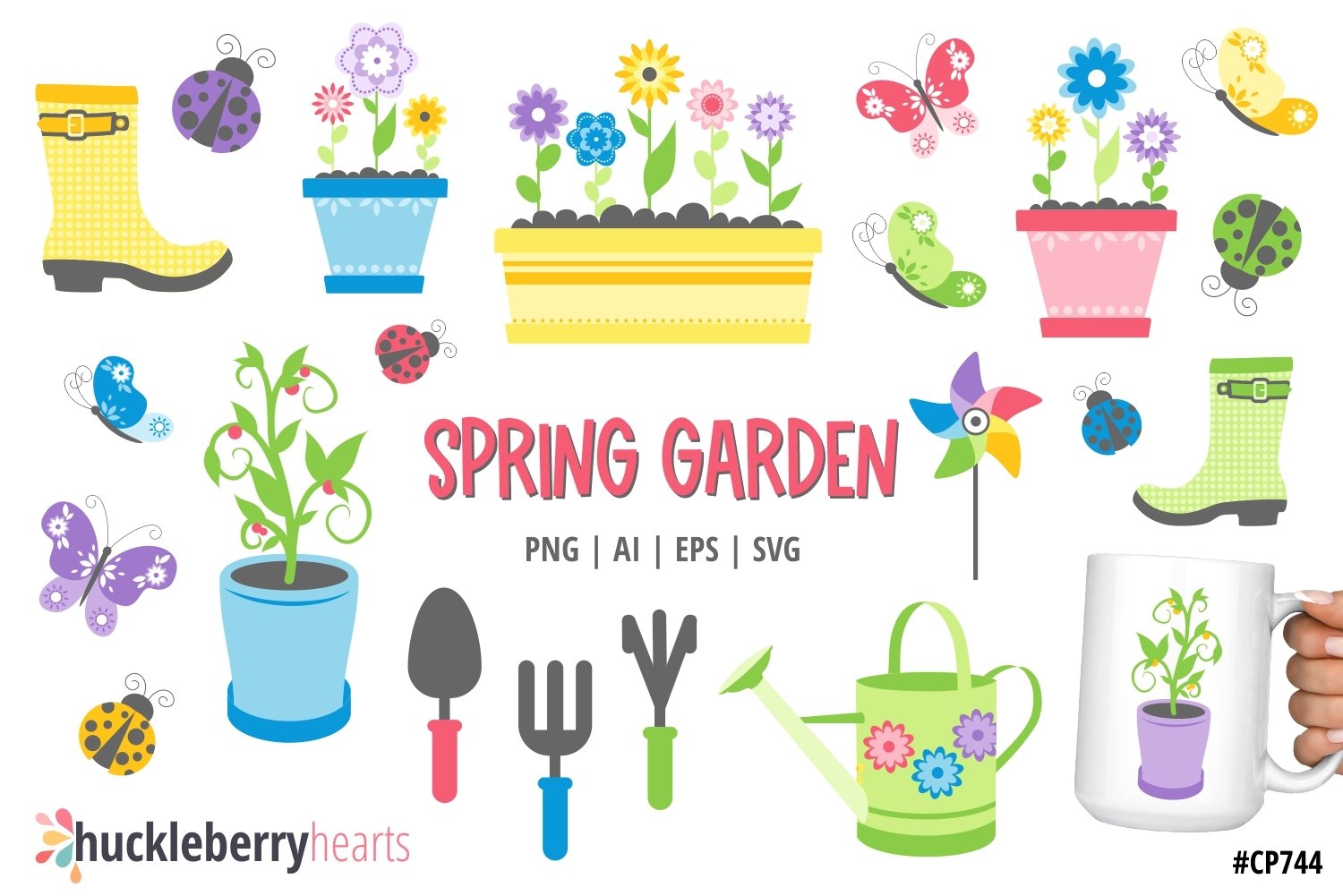 Spring Garden (1804944) | Illustrations | Design Bundles