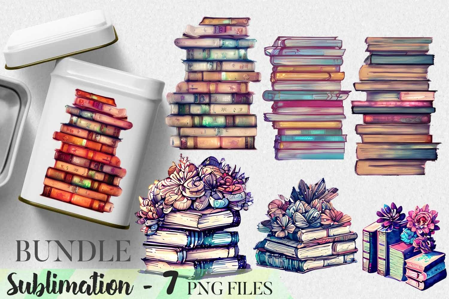 Vintage Stacks Of Books