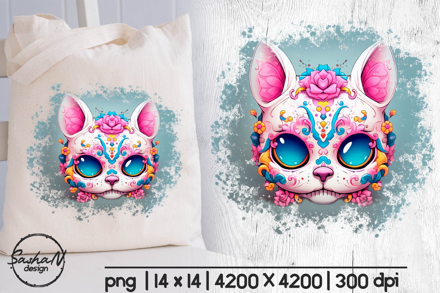 Sugar Skull Kitten