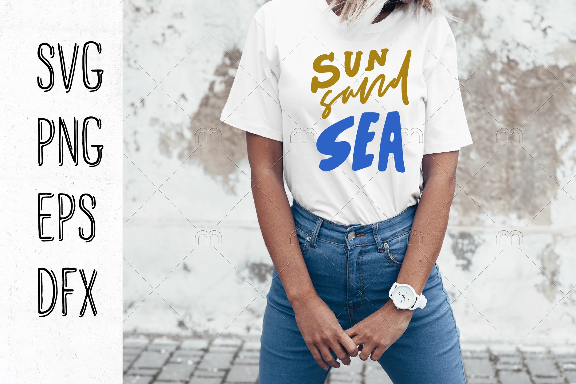Sun sand sea. SVG cut file (1364450) | SVGs | Design Bundles