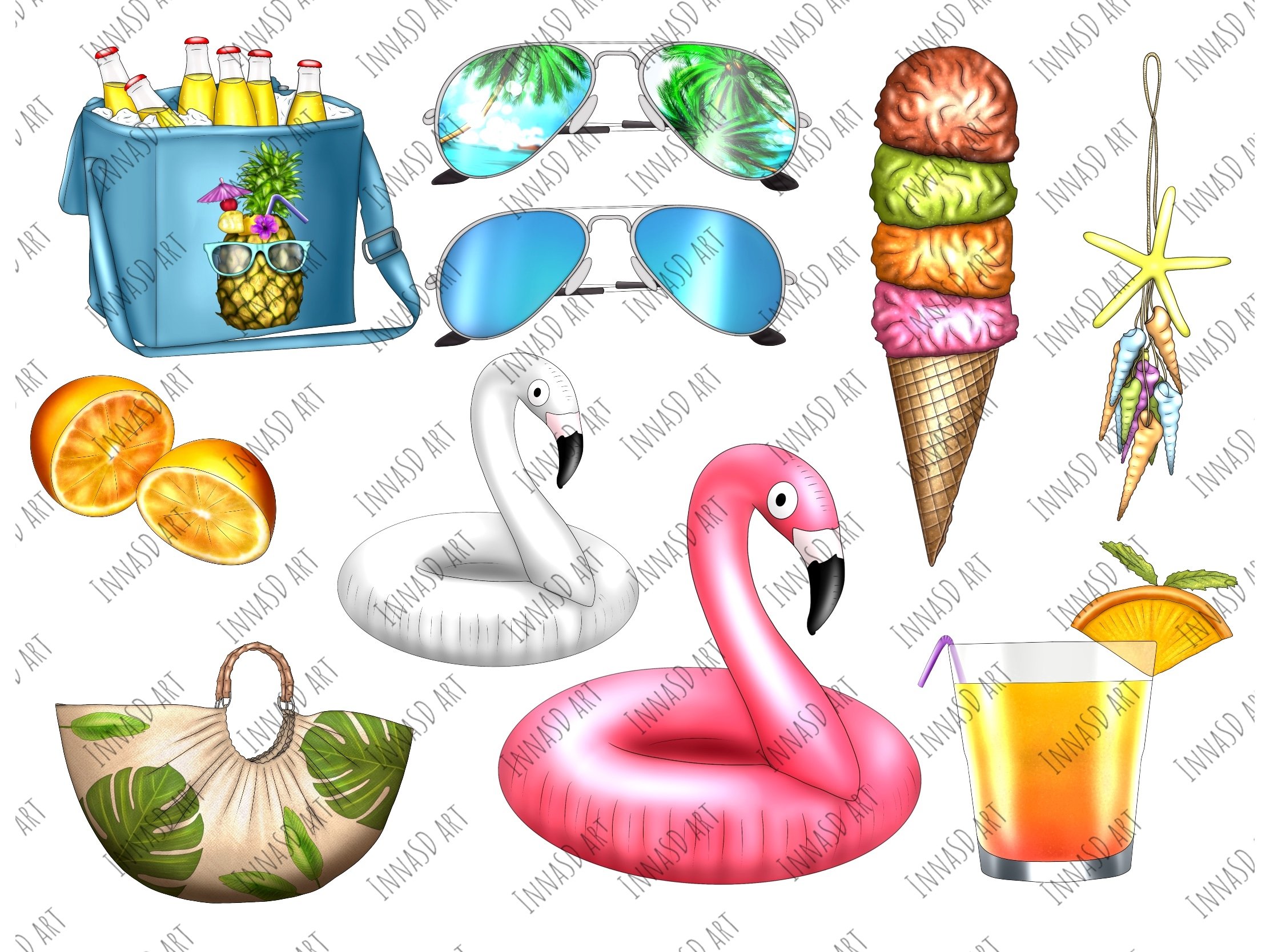Tropical Vacation Clip Art