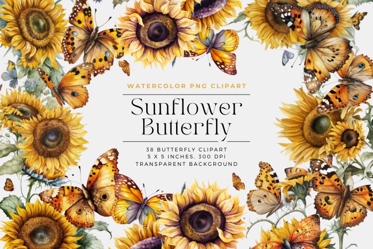 Butterfly Flower Clipart