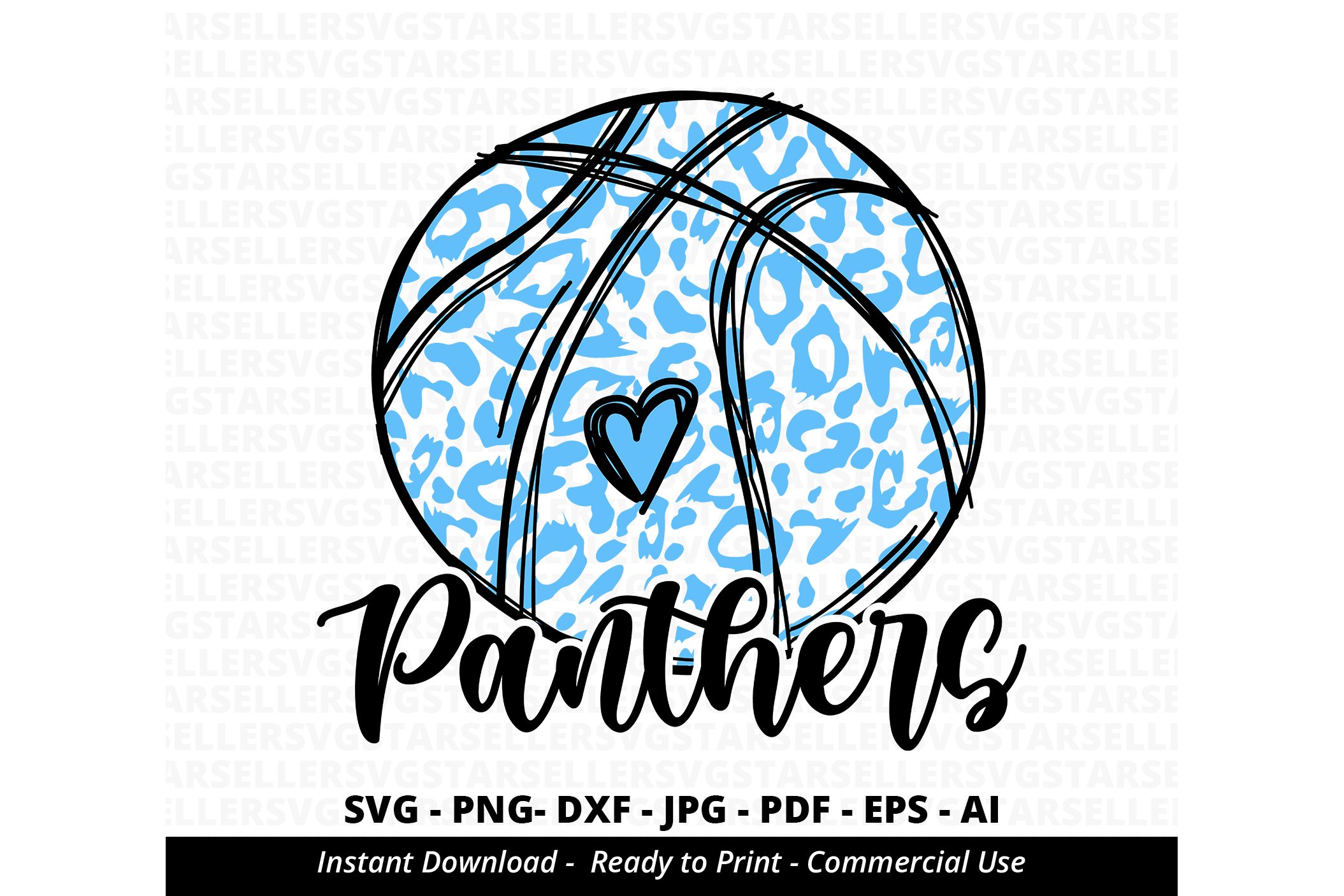 Lady Panther Basketball Logo