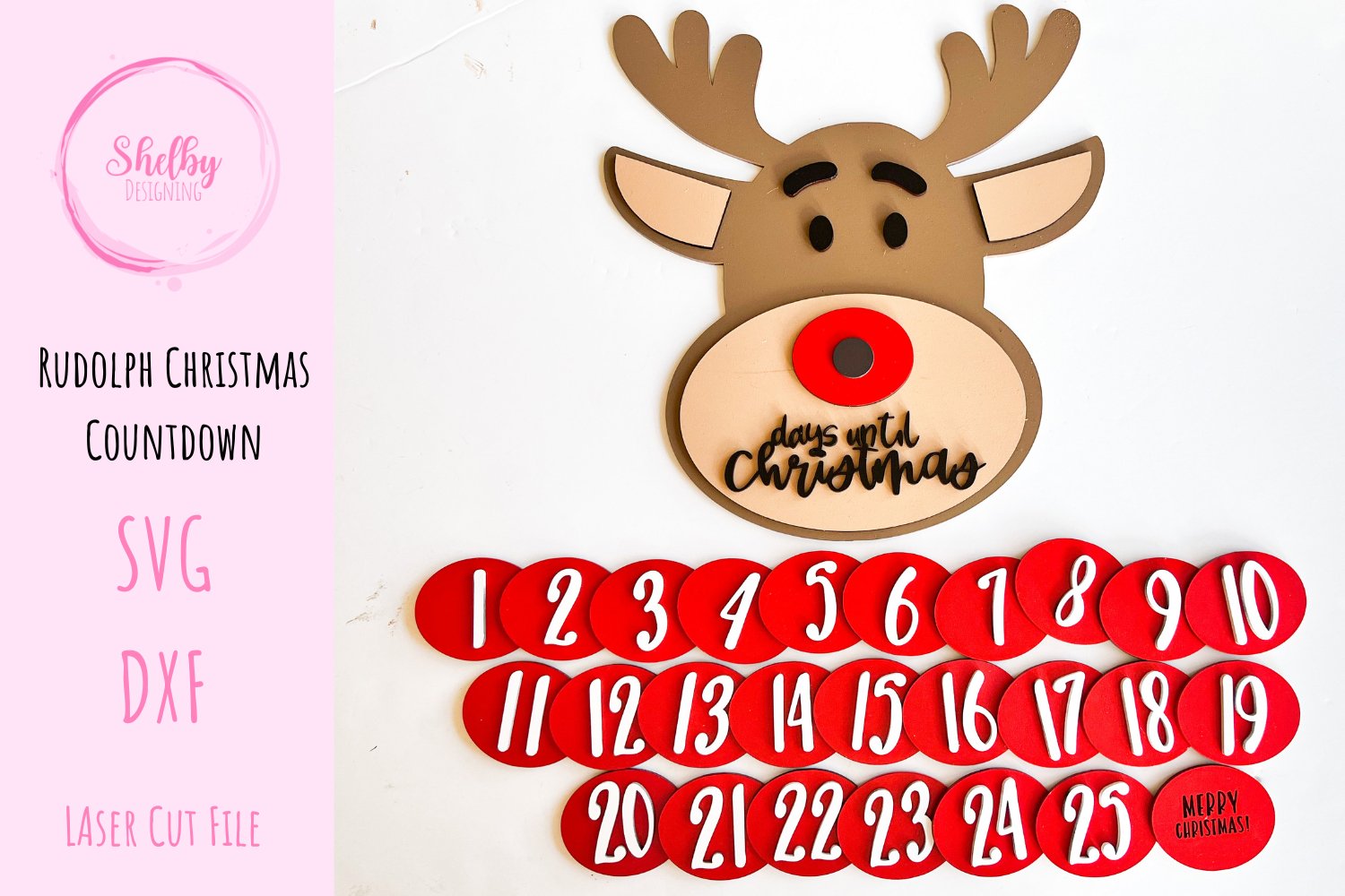 Rudolph Cut Out Pieces