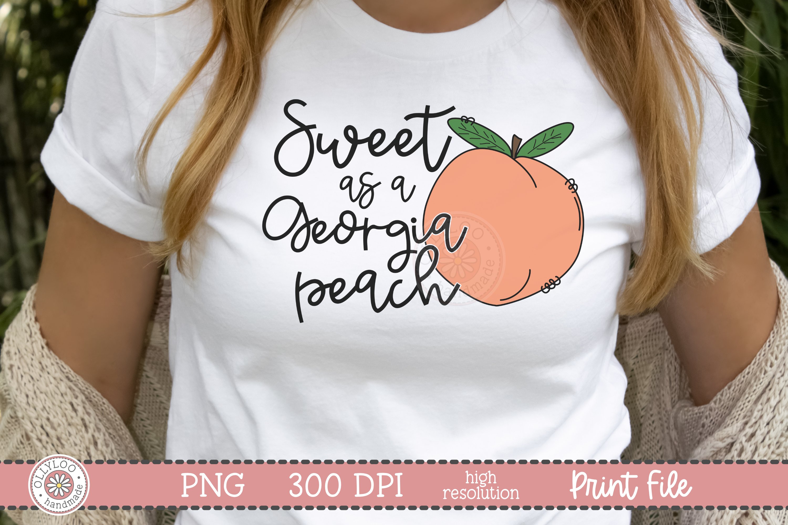 Georgia JUST PEACHY sublimation design PNG file Wall Decor Wall ...