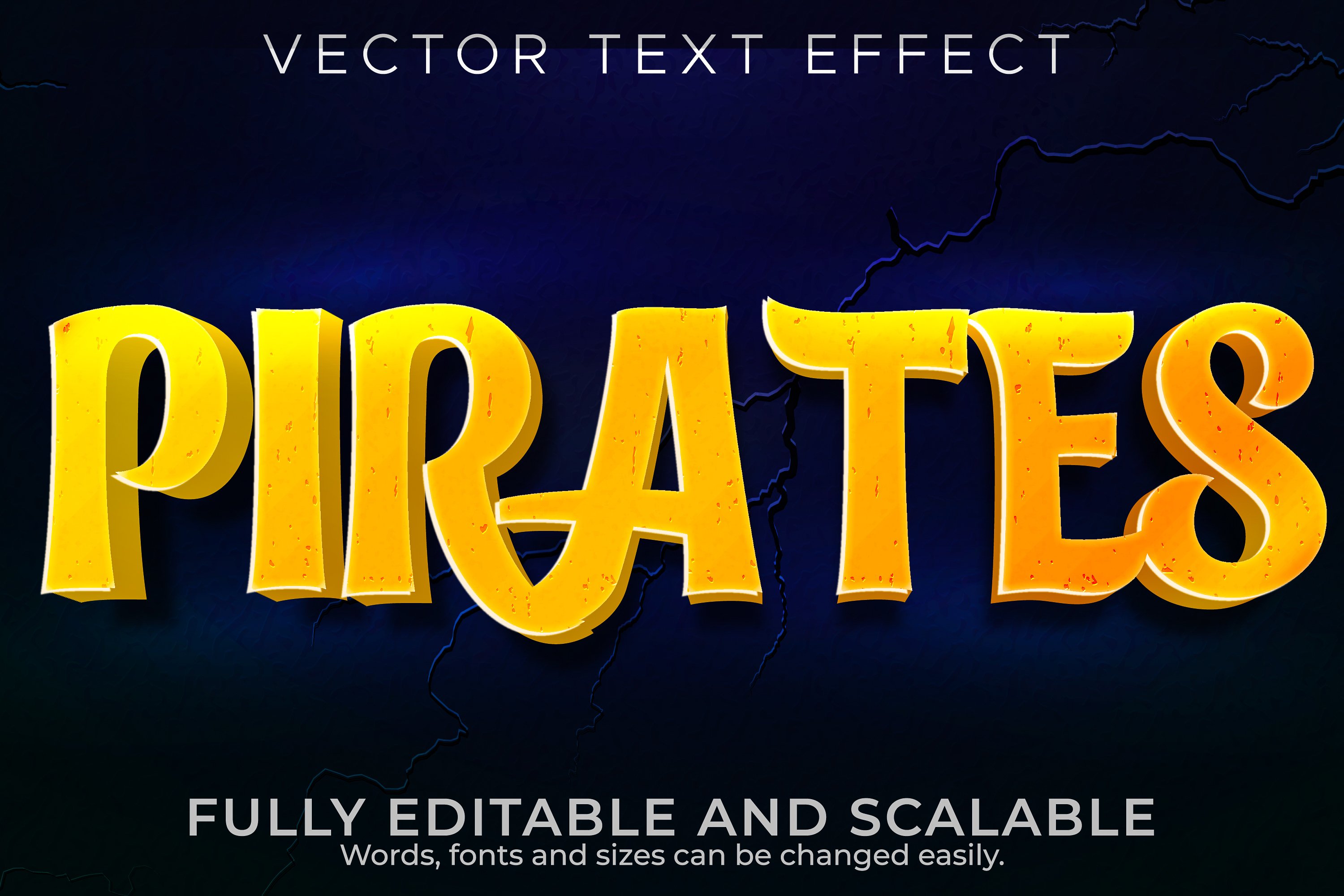 Pirates text effect, editable cartoon and comic text style (1465701 ...
