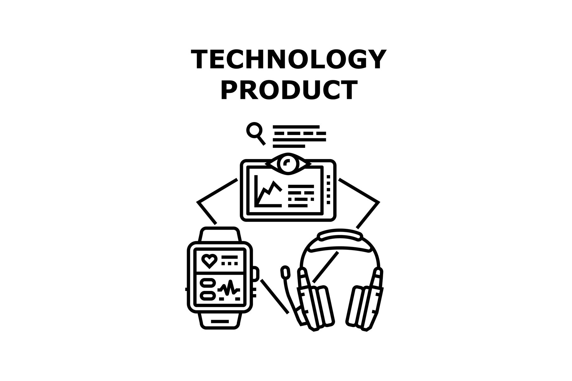 Technology product icon vector illustration (1790565) | Icons | Design ...