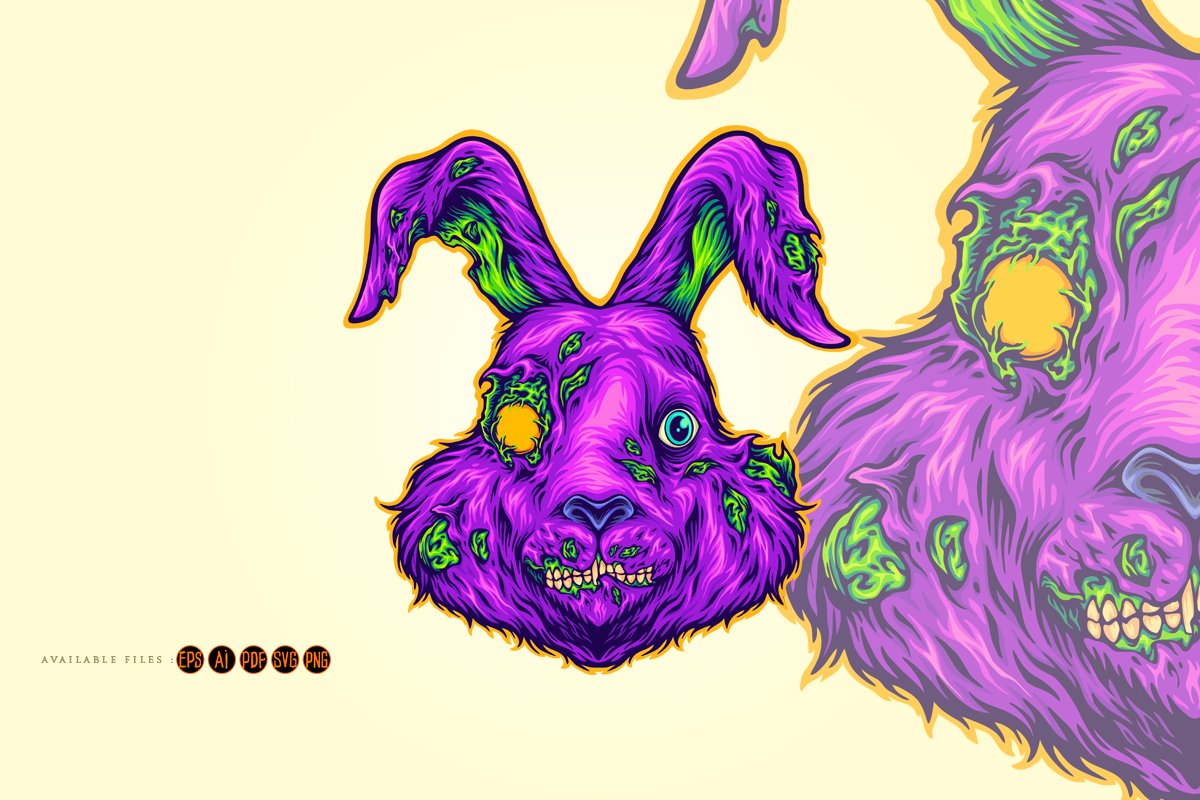 Creepy Bunny Drawing
