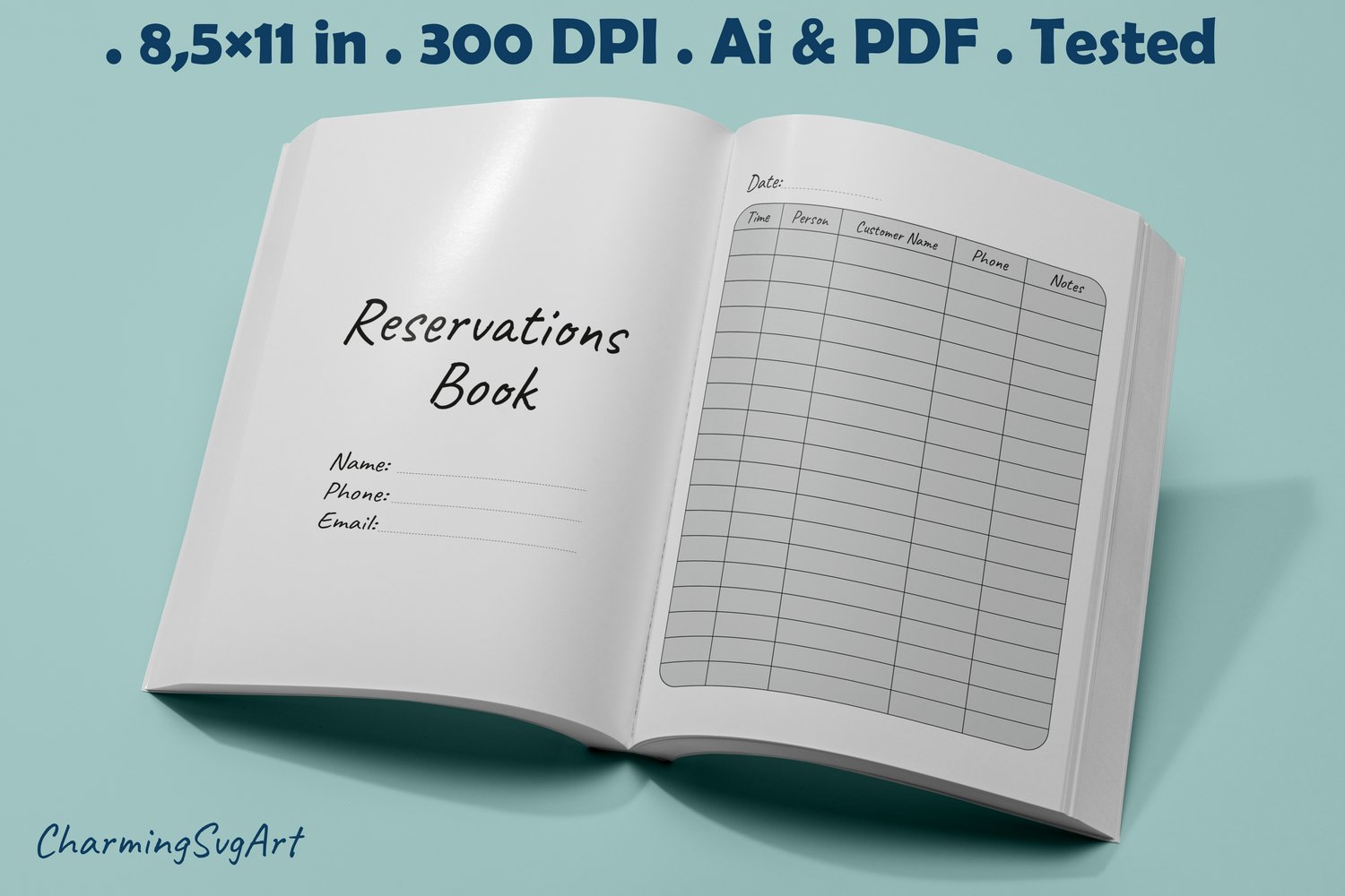 Reservations Book (2194478) | Templates | Design Bundles