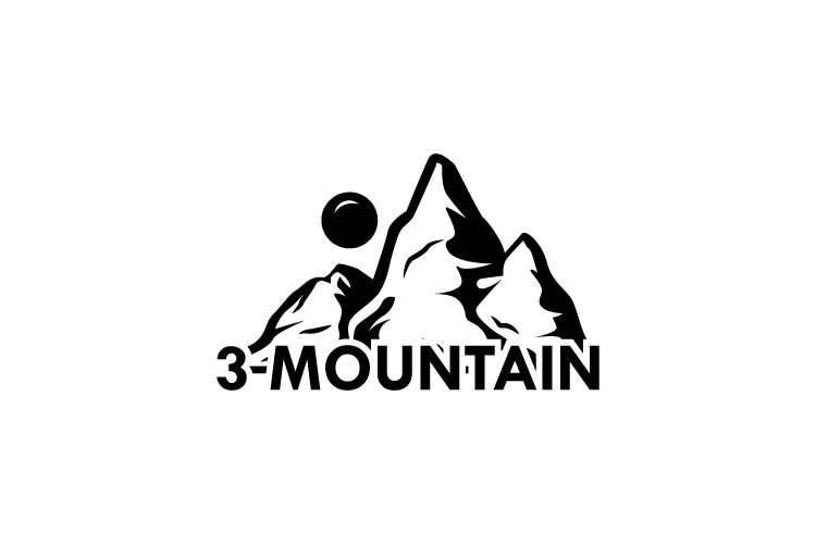 Three mountain logo concept template design (1833784) | Logos | Design ...