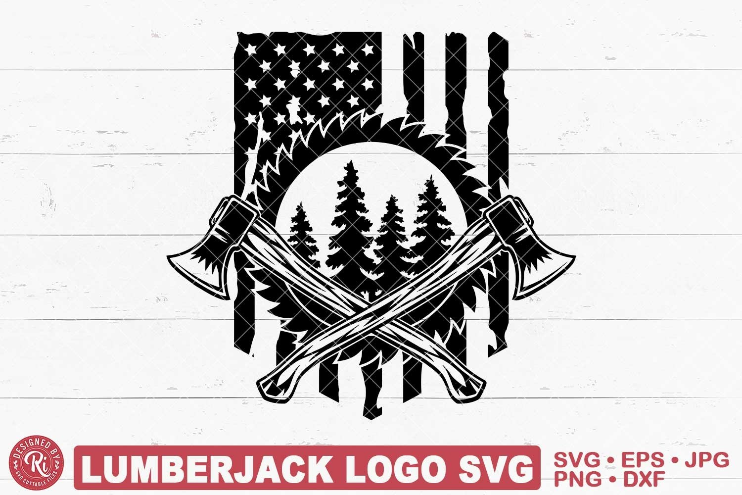 Lumberjack Axe Logo