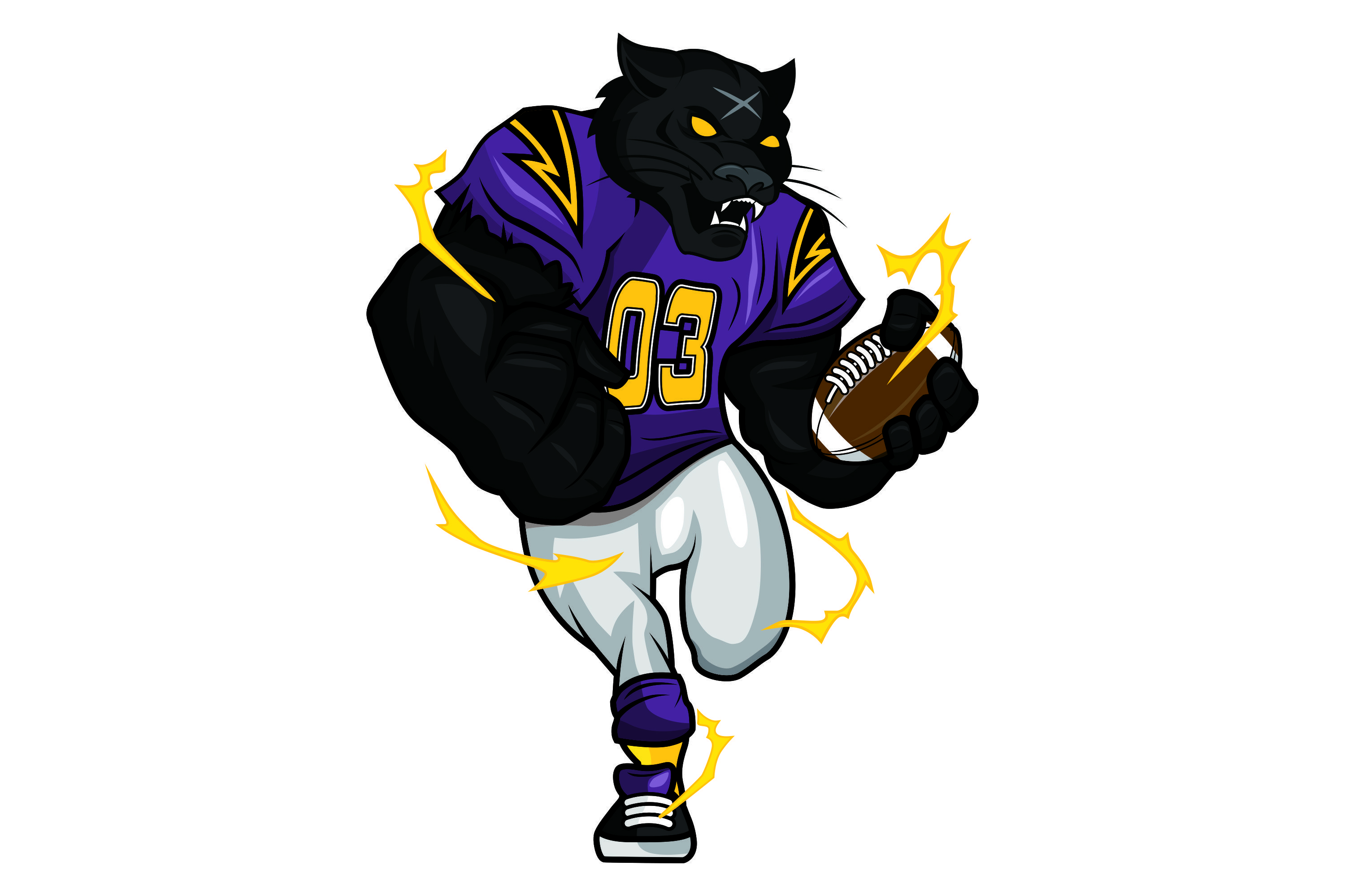 Panther Football Mascot