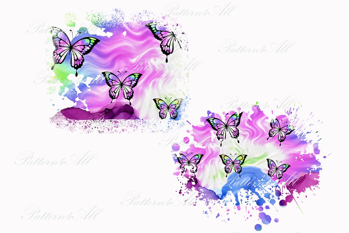 Tie Dye Butterfly Patterns