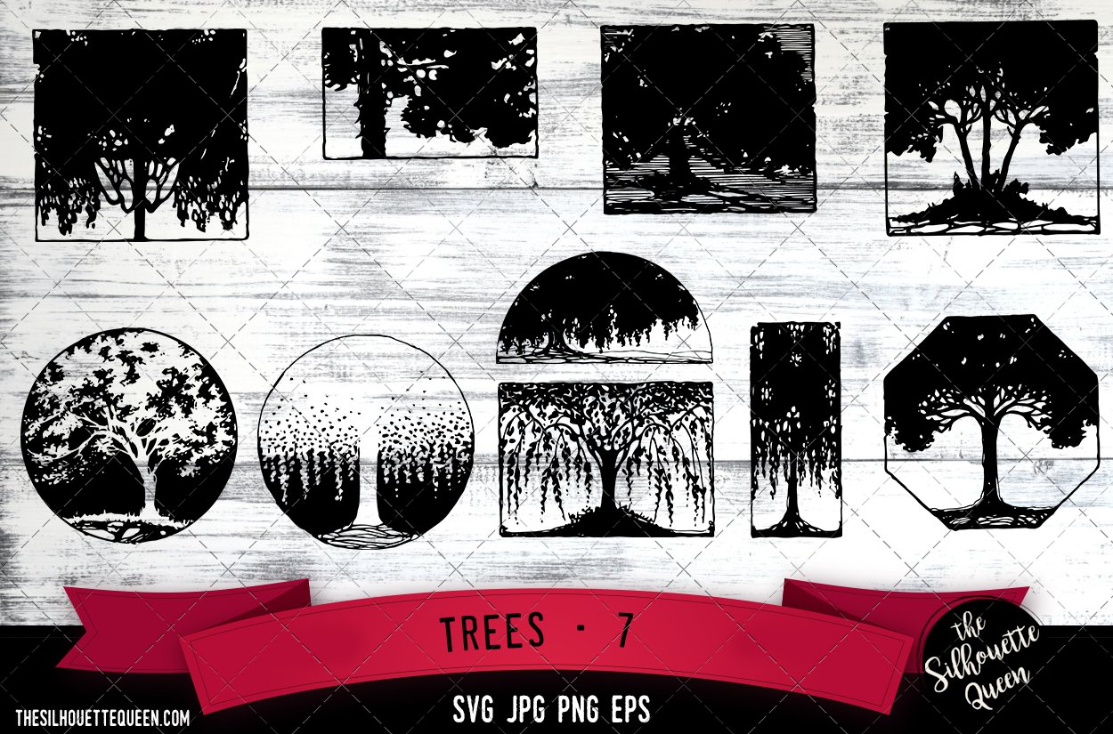 7. Trees - 7 SVG (2288278) | SVGs | Design Bundles
