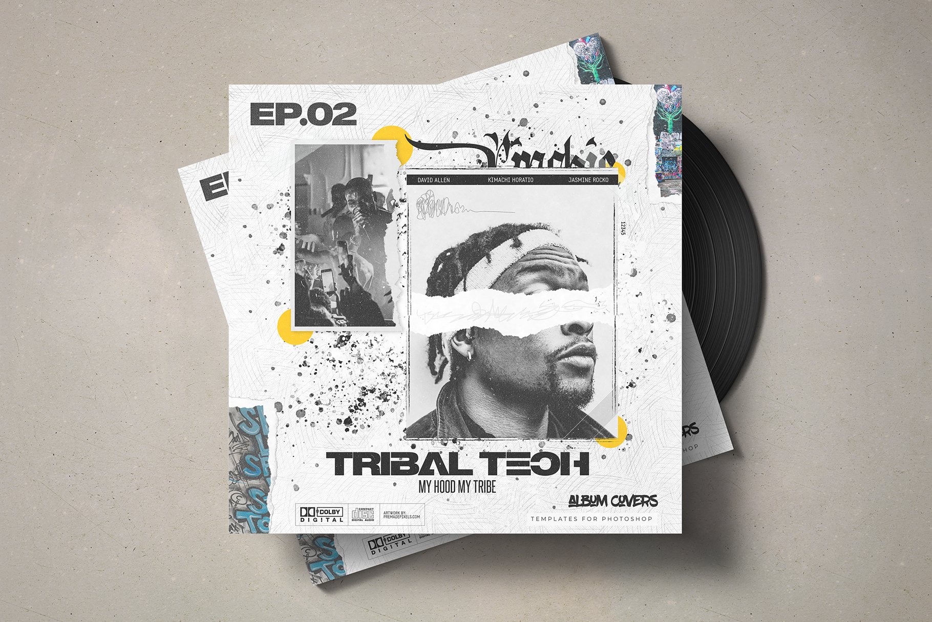 Tribal Tech Album Cover (1438003) | Customizable Templates | Design Bundles