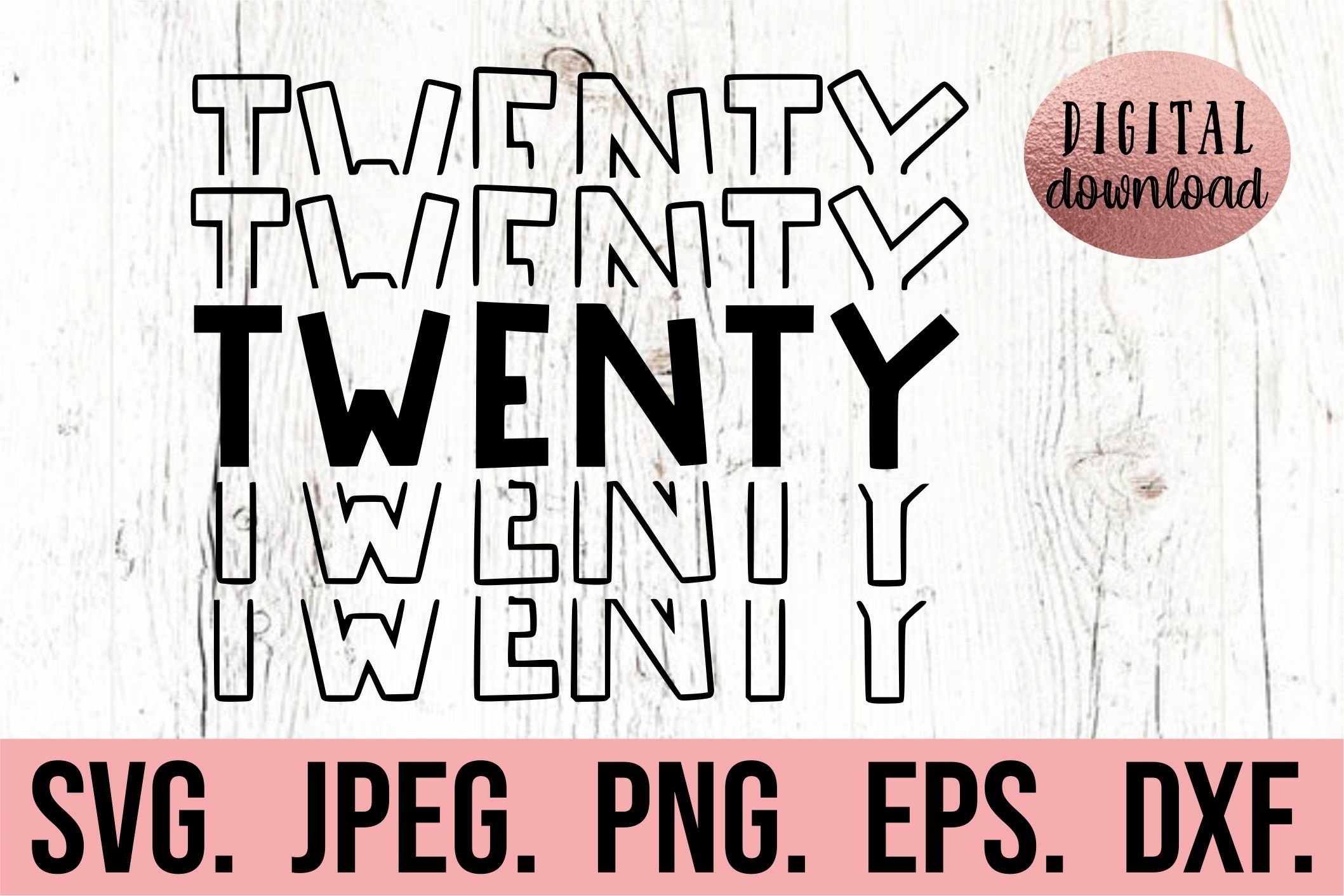 20th Birthday SVG - Twenty Birthday SVG - 20 Design Clipart (1795279 ...