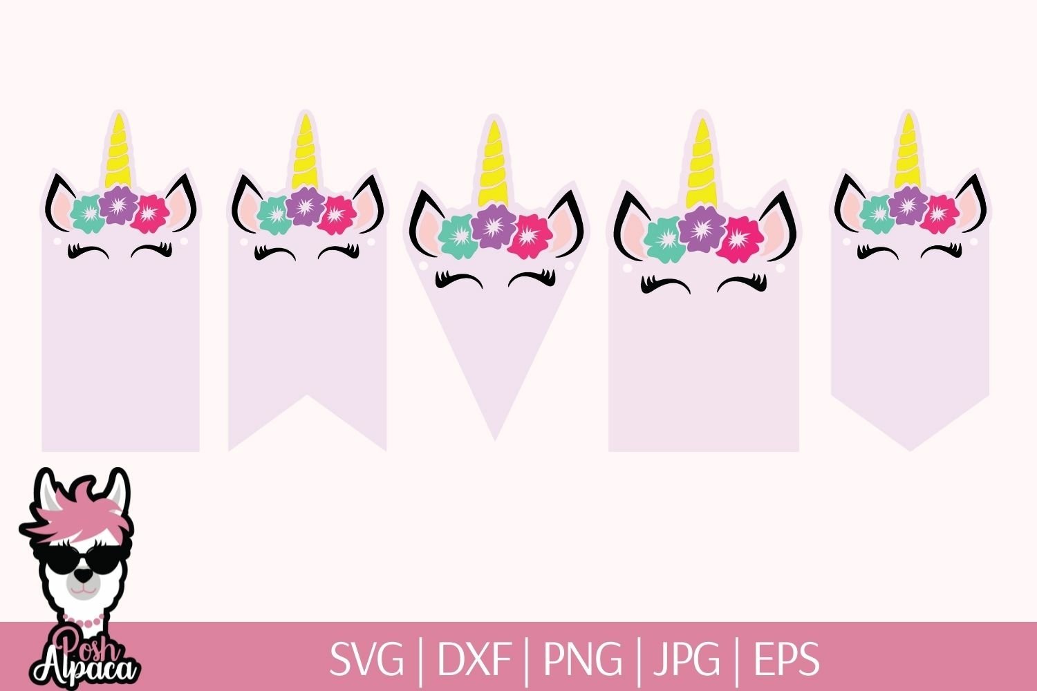 Editable Unicorn Banner
