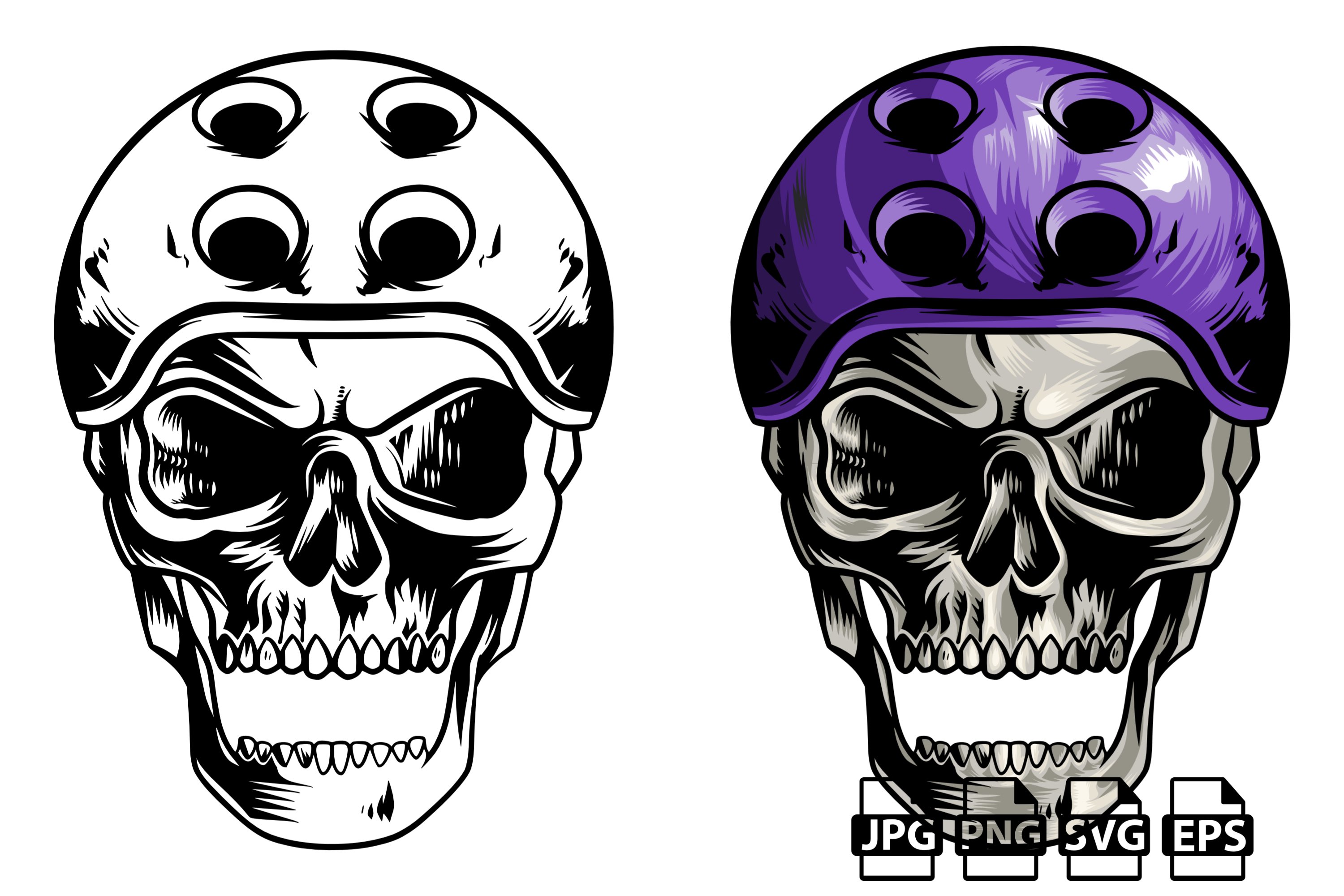 Skull Design Helmet