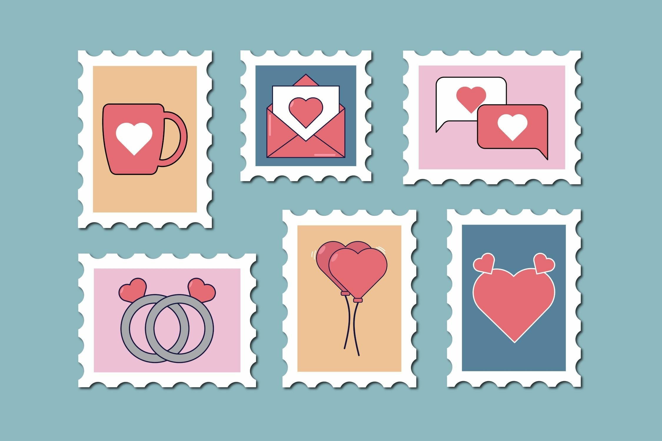 Pretty Postage Stamps