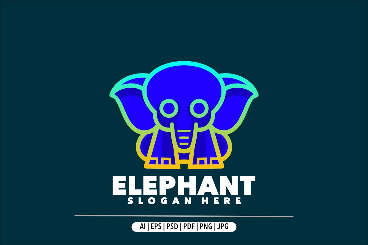 Blue Elephant Logo