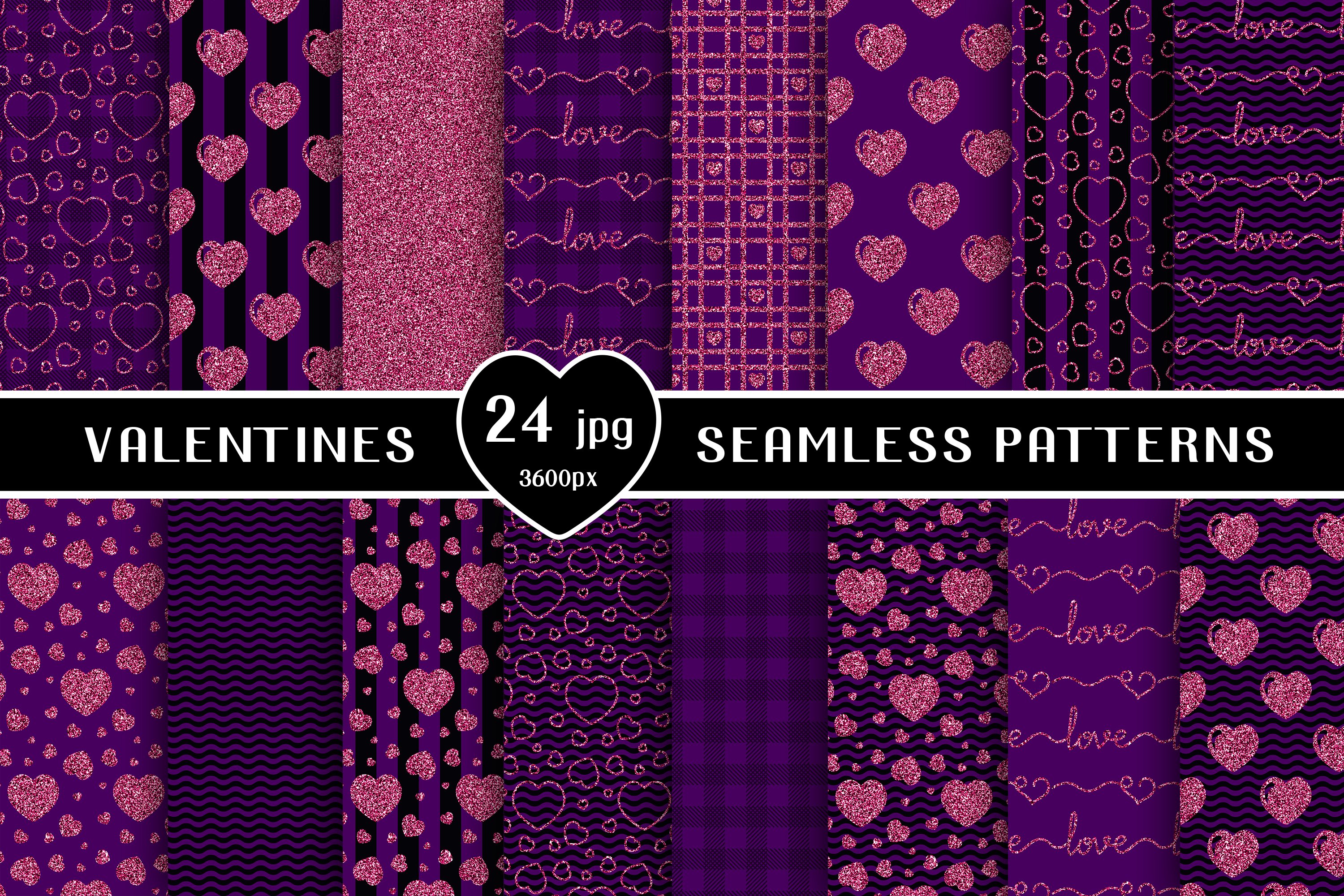 Paper invitations 24 Colorful Hearts Digital Scrapbook Paper ...