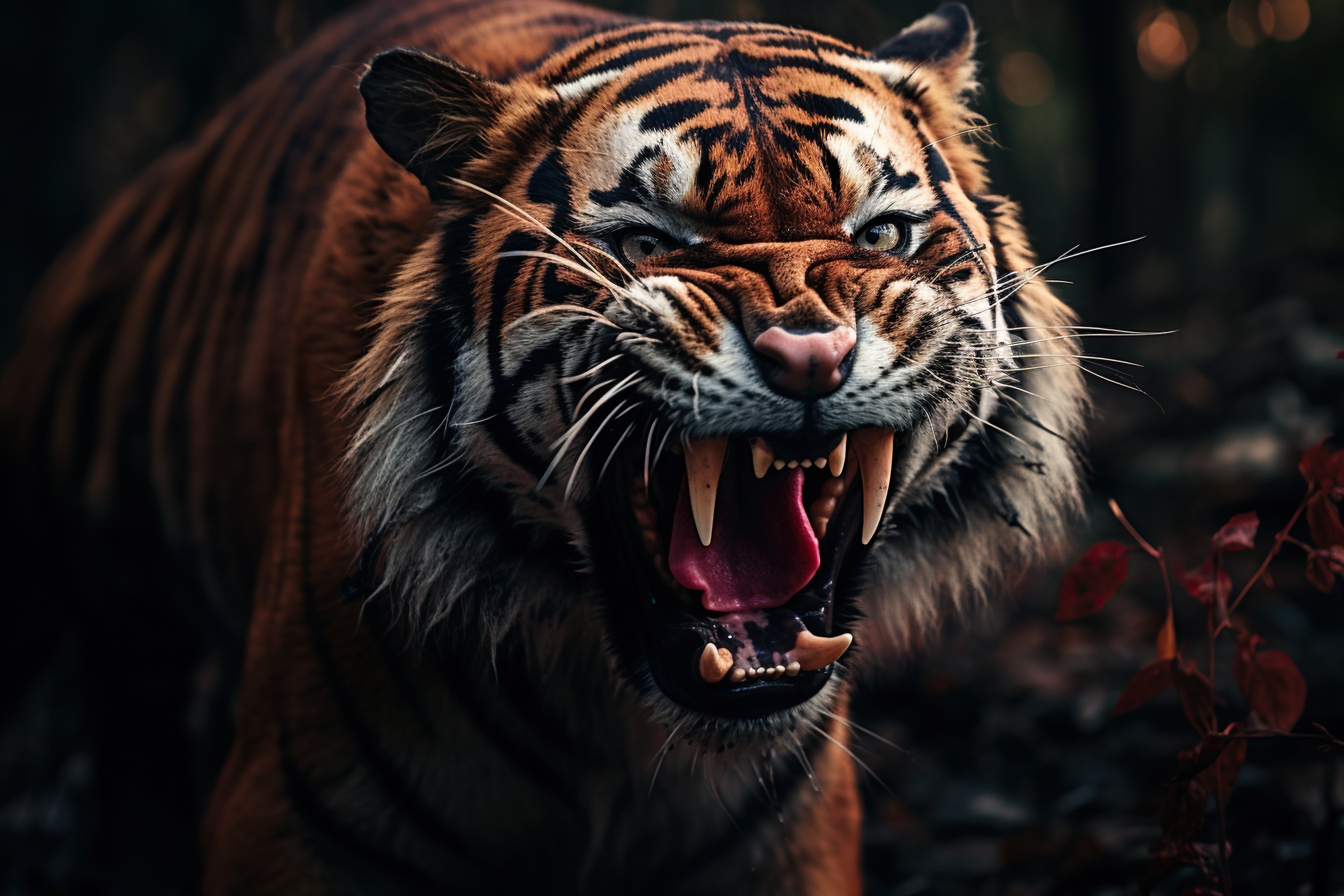 Angry Bengal Tiger Wallpaper