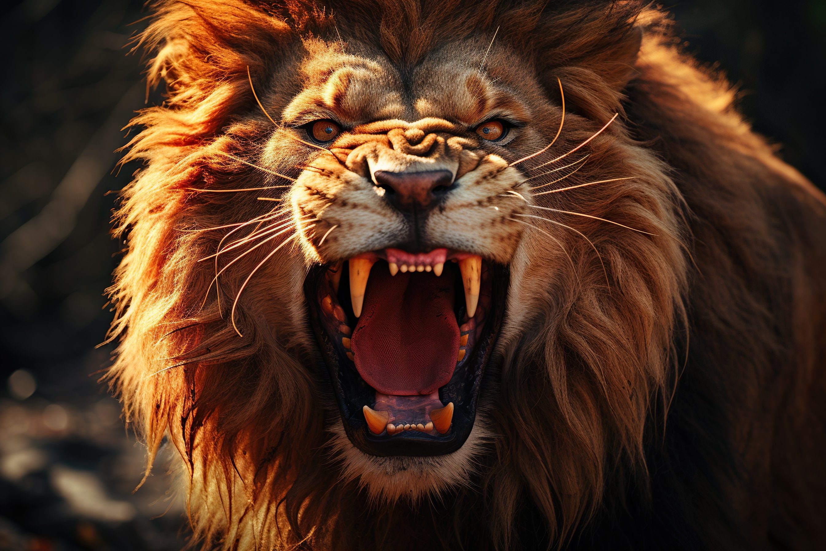 Angry Lion