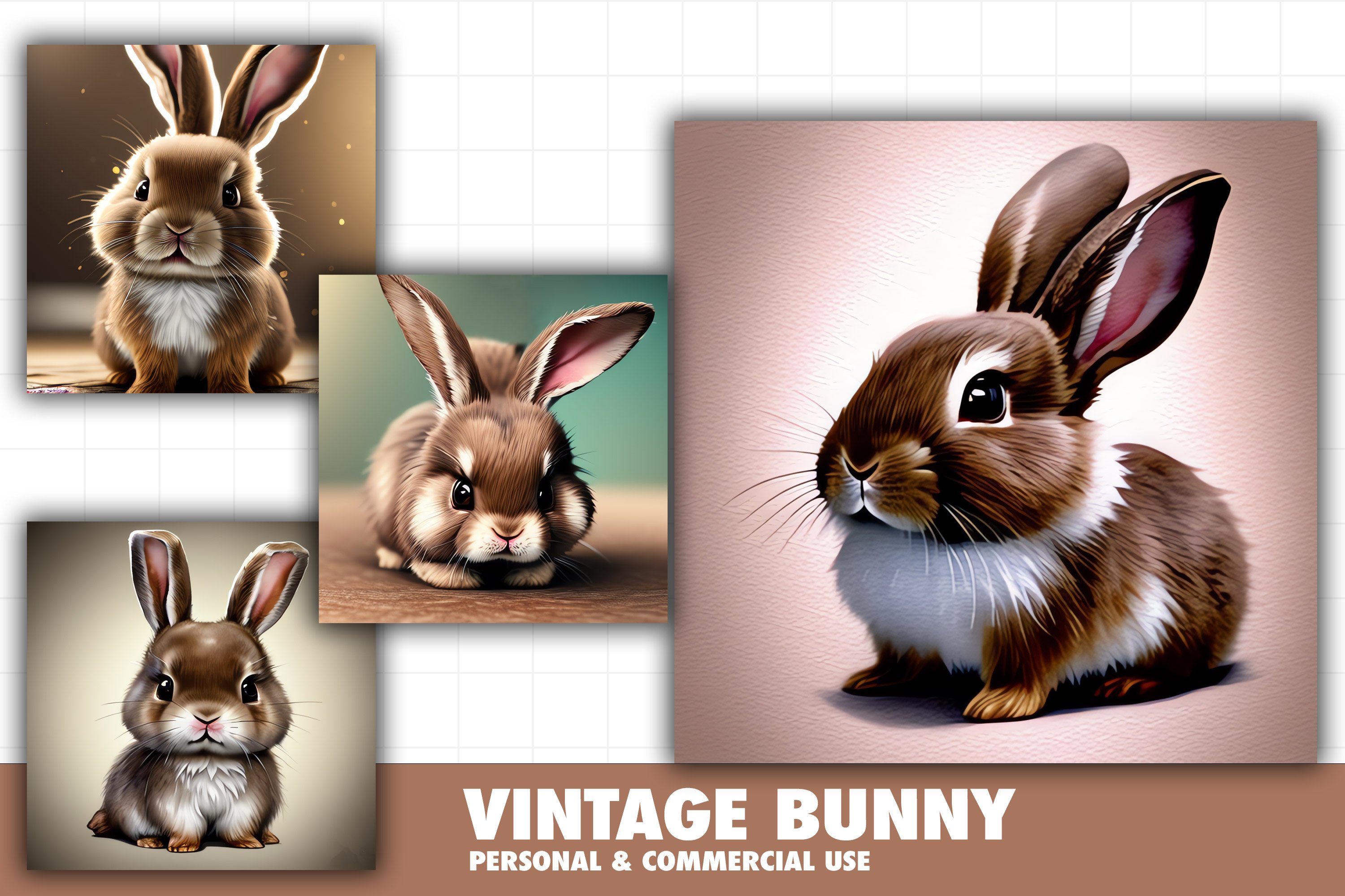 Rabbit Illustration Vintage