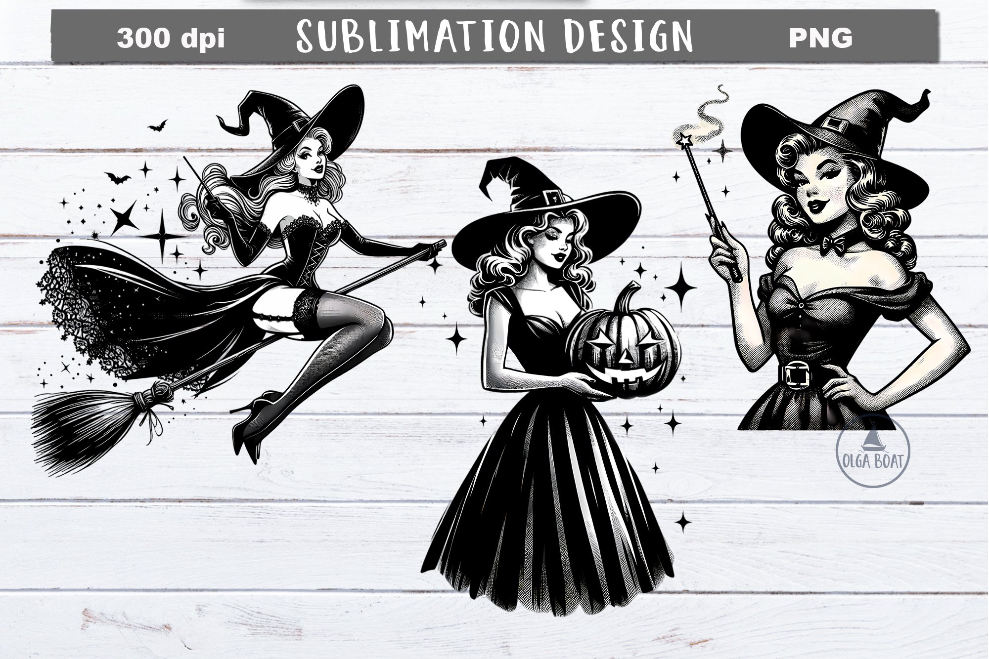 Witches Clipart Black And White