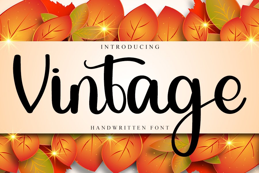 Vintage - A Handwritten Font (1755167) | Handwritten | Font Bundles