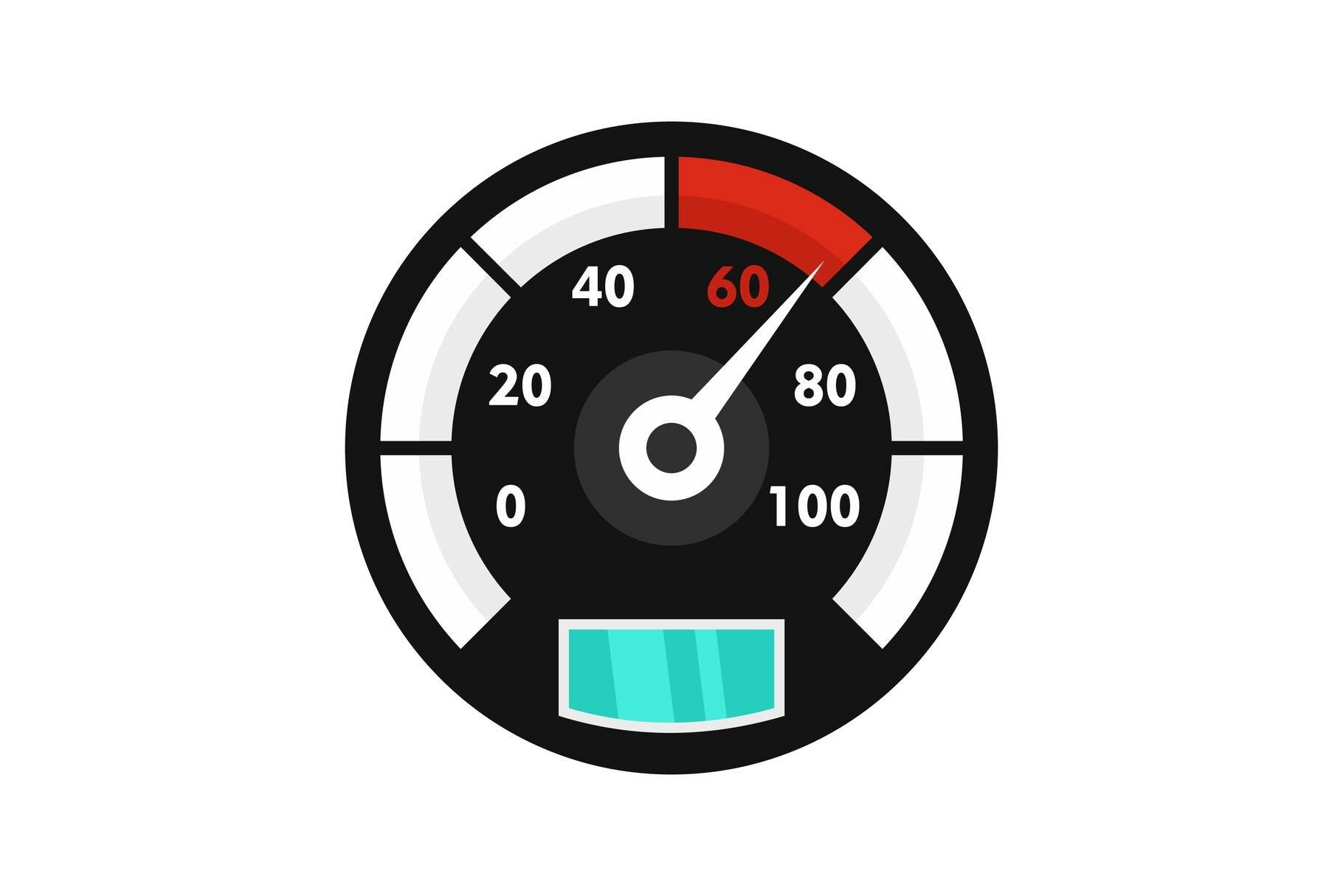 Speedometer Icon Vector