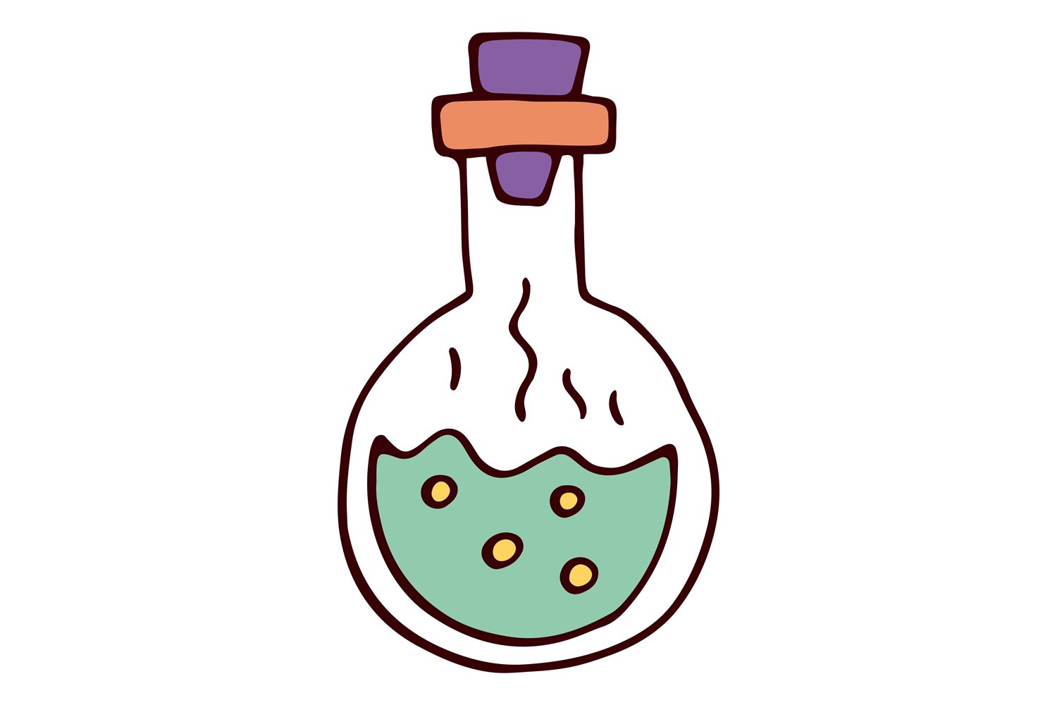 Chemical Flask Cartoon