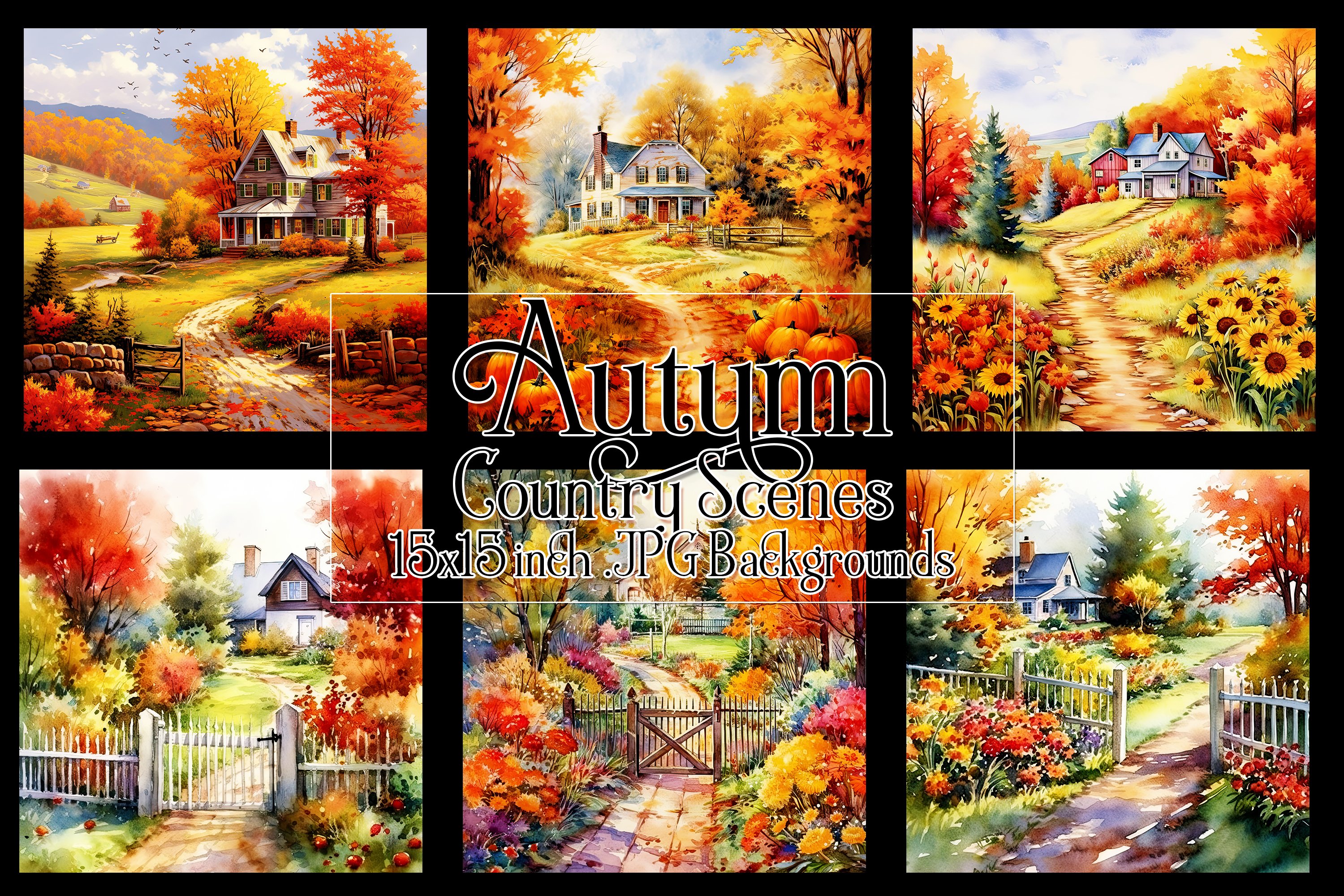 Beautiful Fall Country Scenery