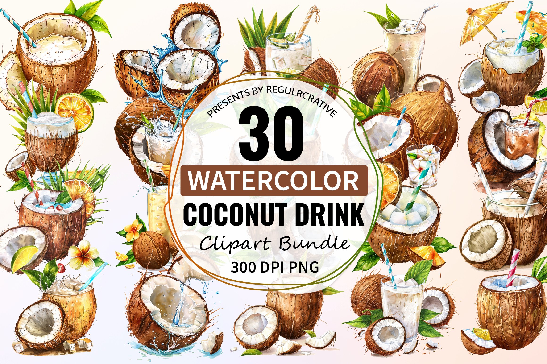 Coconut Clipart Drink