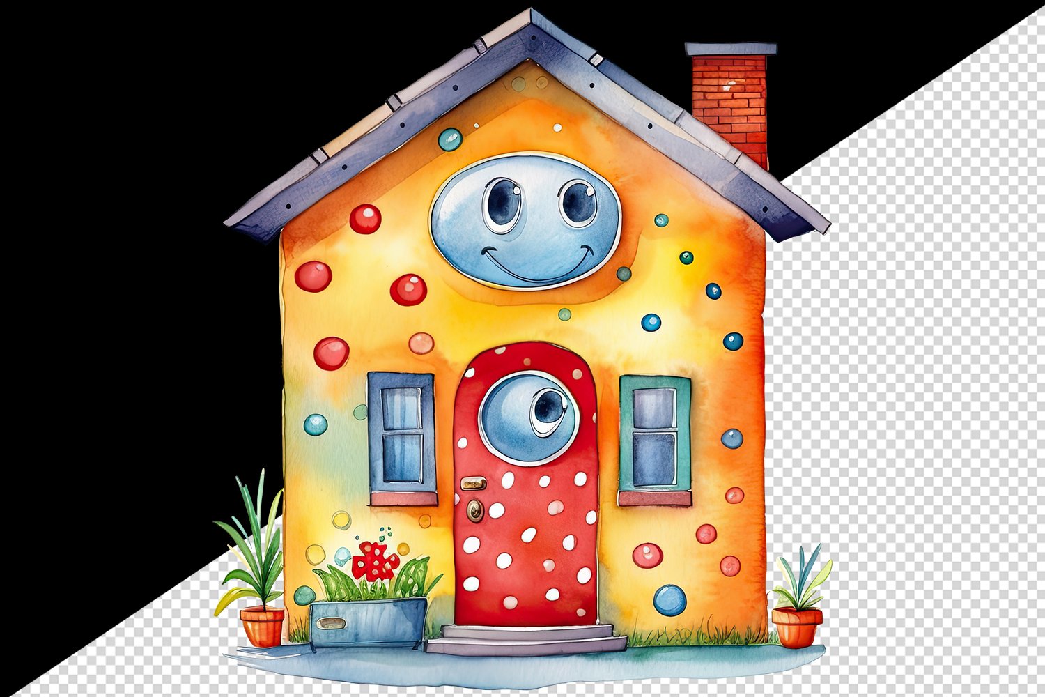 Happy House Clipart