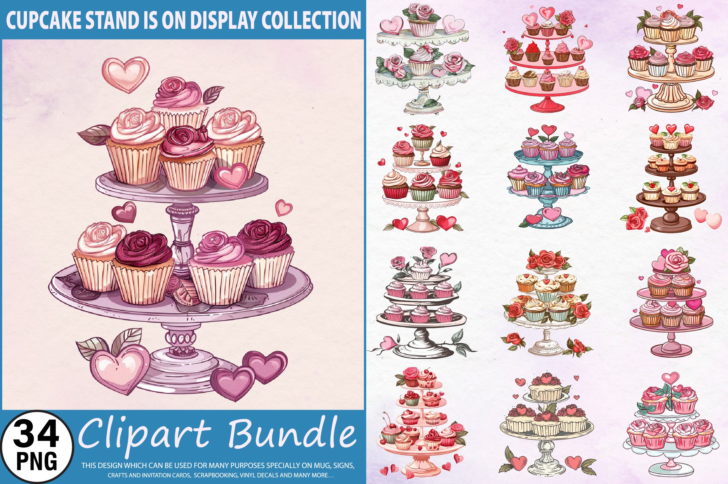 Cupcake Stand Clipart Images Free Printable - Infoupdate.org