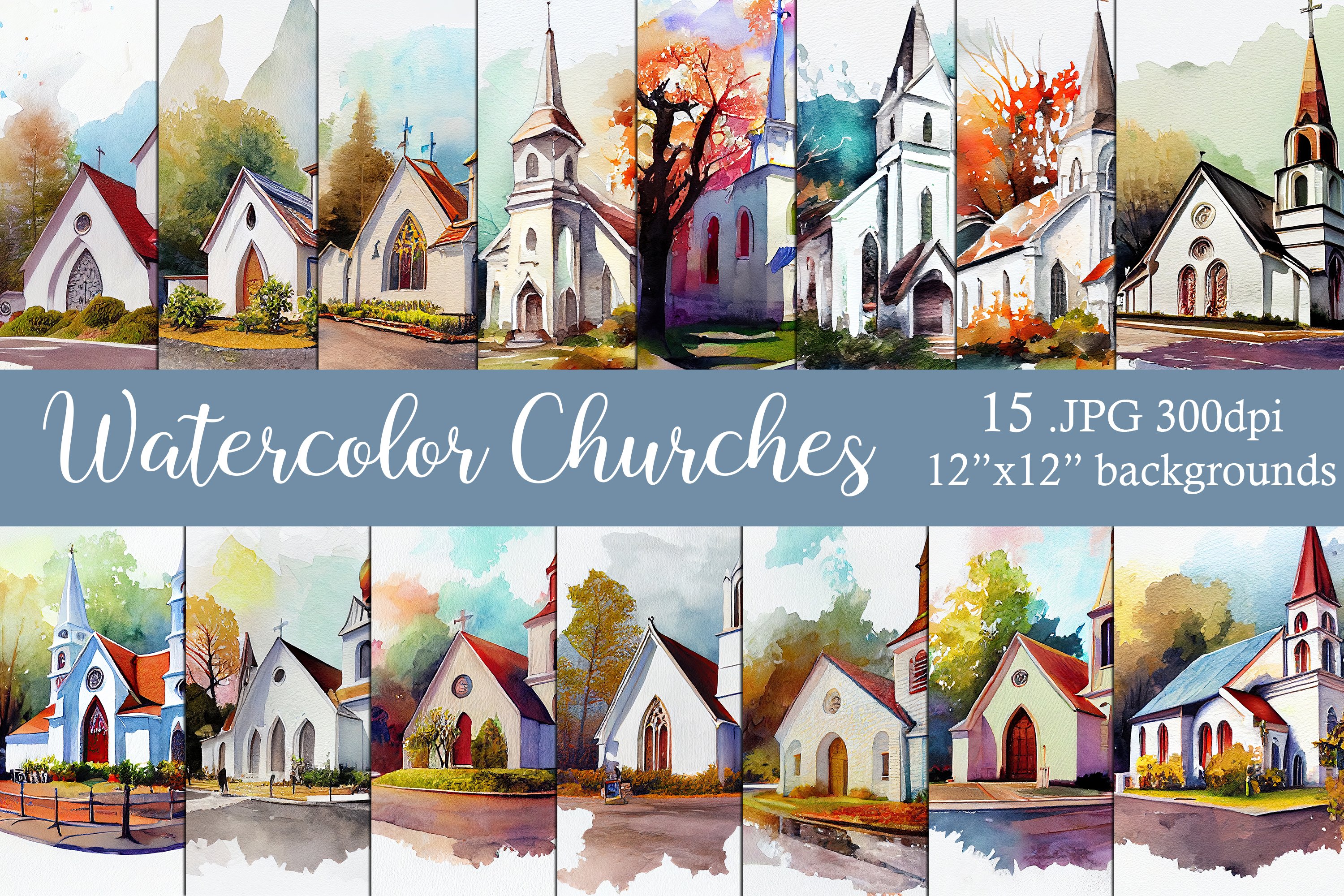 Country Church Building Clipart