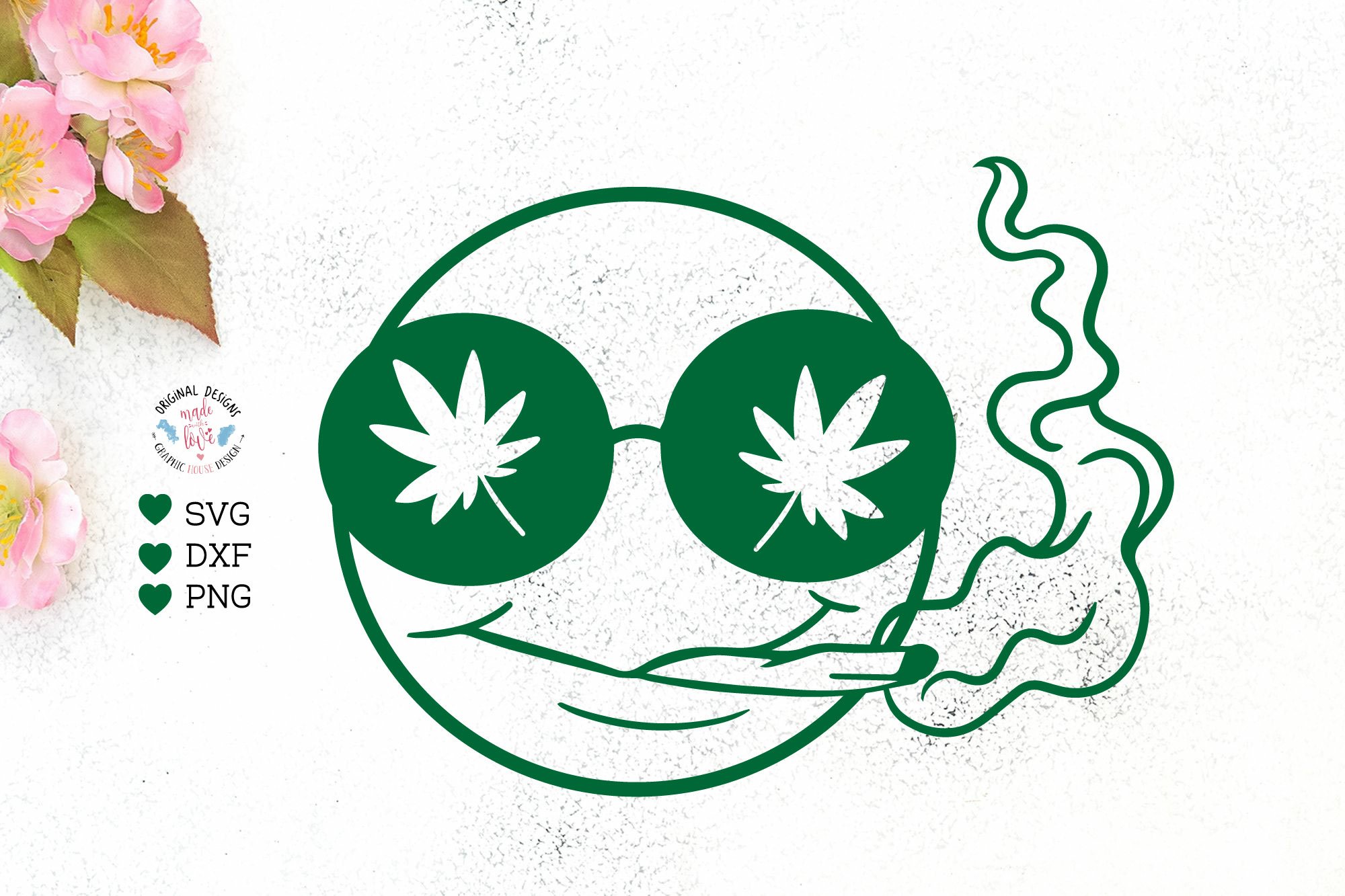 Weed Smilie Face