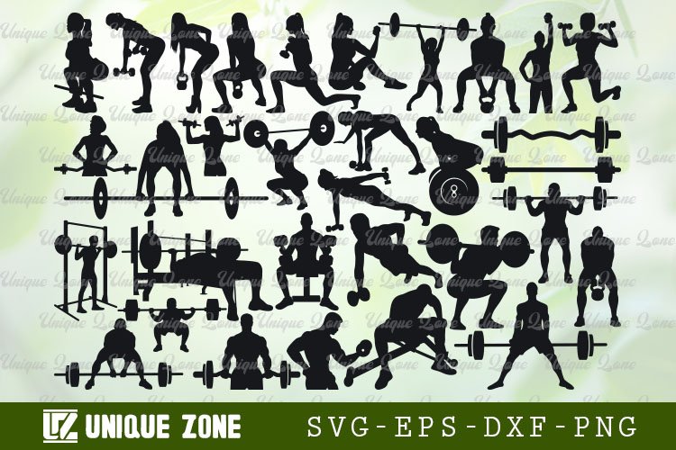 Weight Lifting SVG Bundle, Weight Plate Svg, Lifting Svg