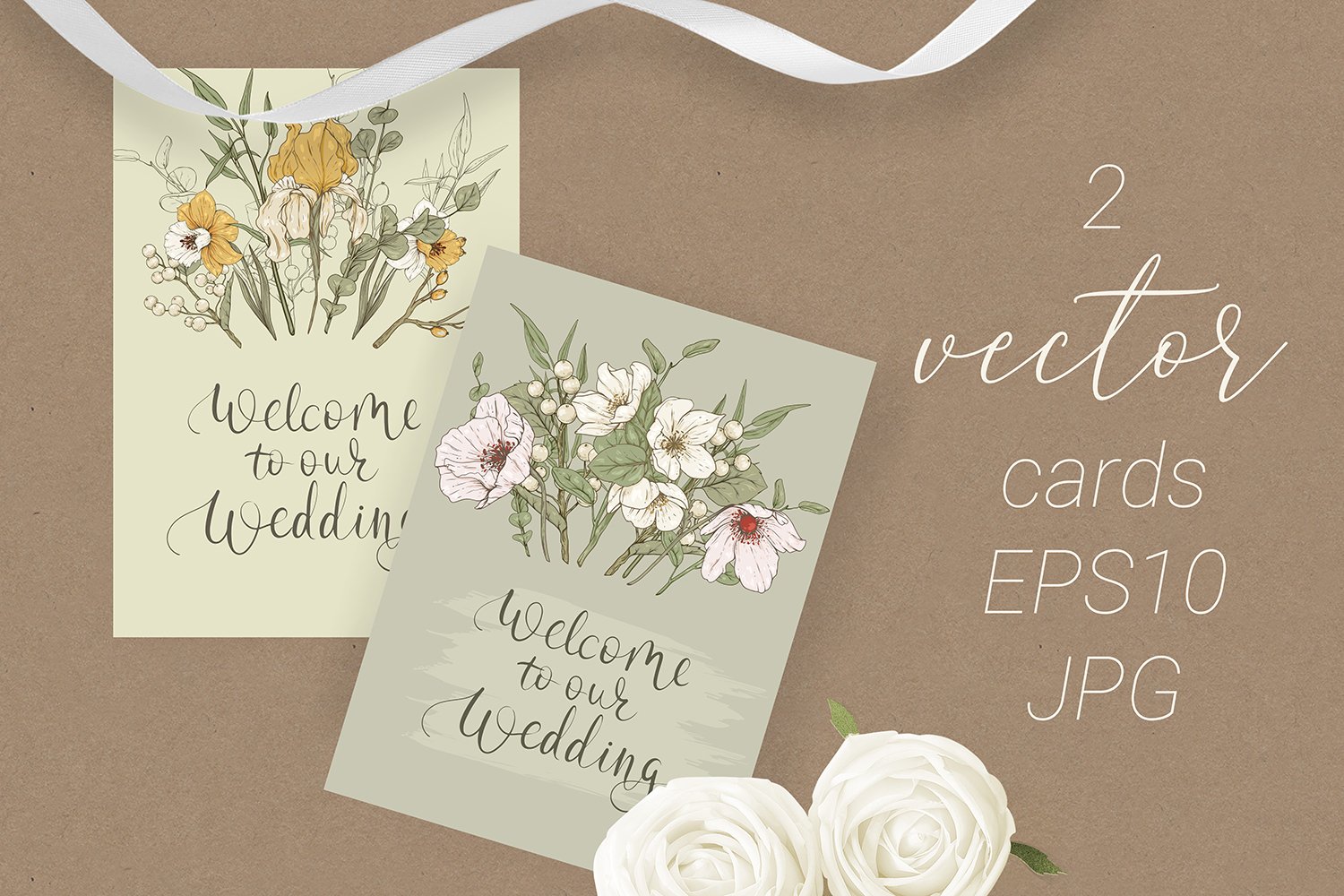 Welcome to Our Wedding VECTOR Cards