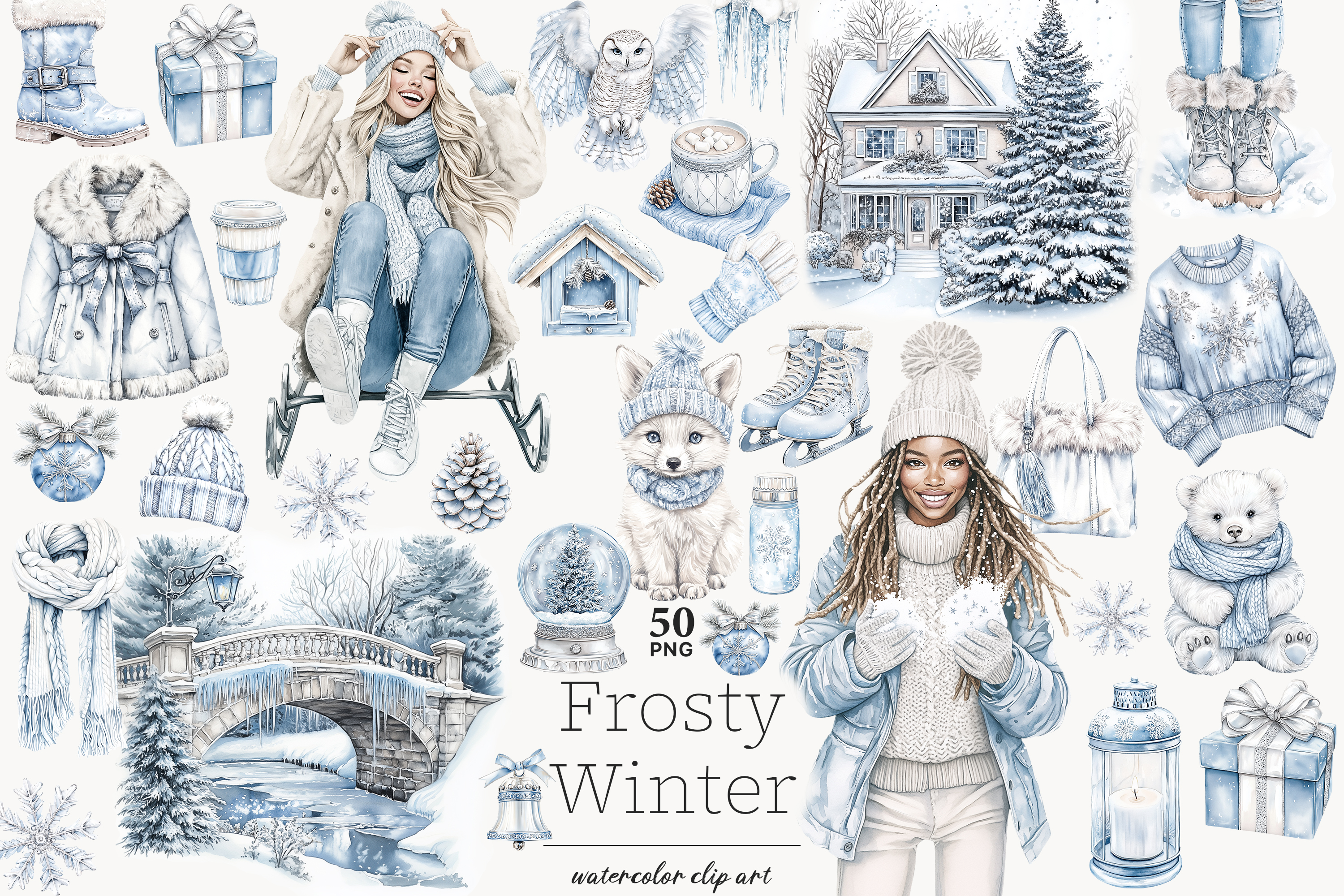 Winter Wonderland Clipart Winter Clipart Winter Wedding Woodland Png