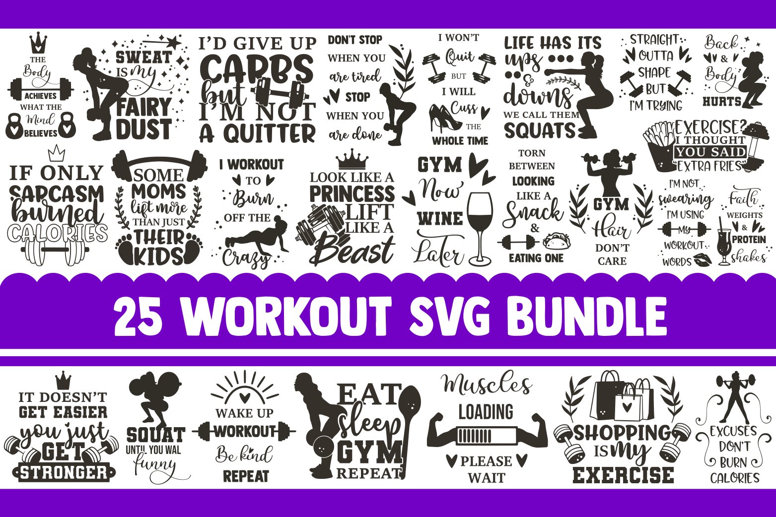 Svg Workout Shirts SVG Fitness- SVG Workout- Svg Workout Designs Svg ...