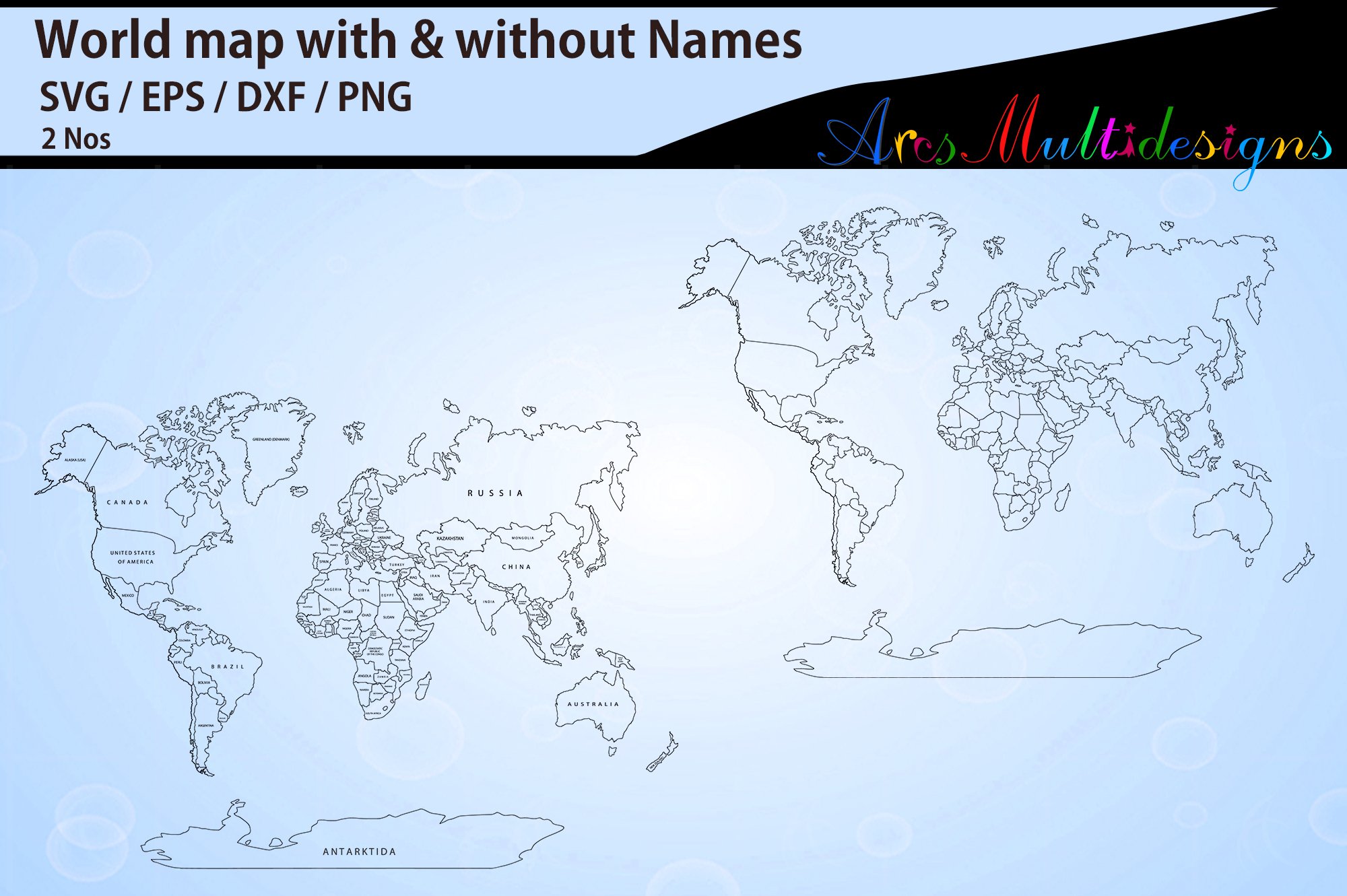 World Map Without Names World Map Printable World