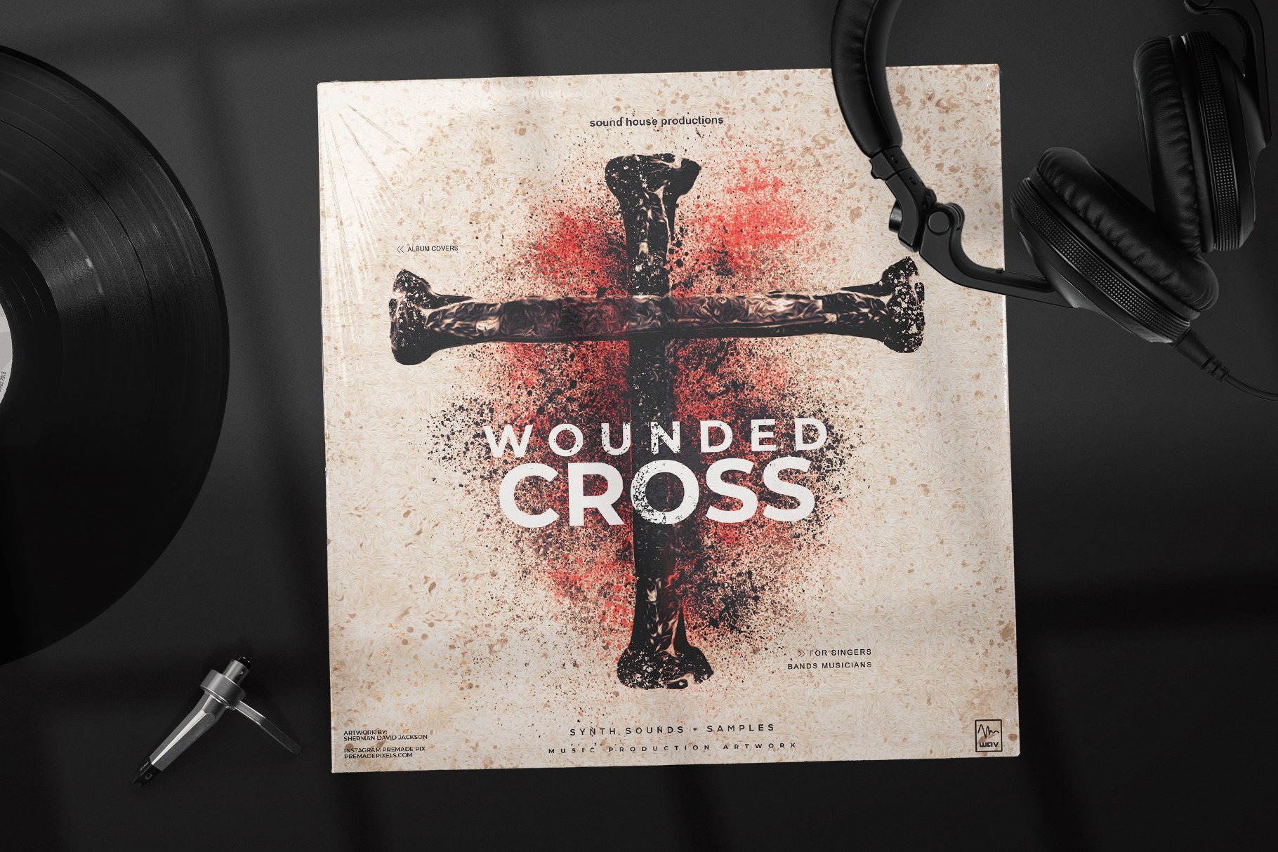 Wounded Cross Album Cover (1444374) | Customizable Templates | Design ...