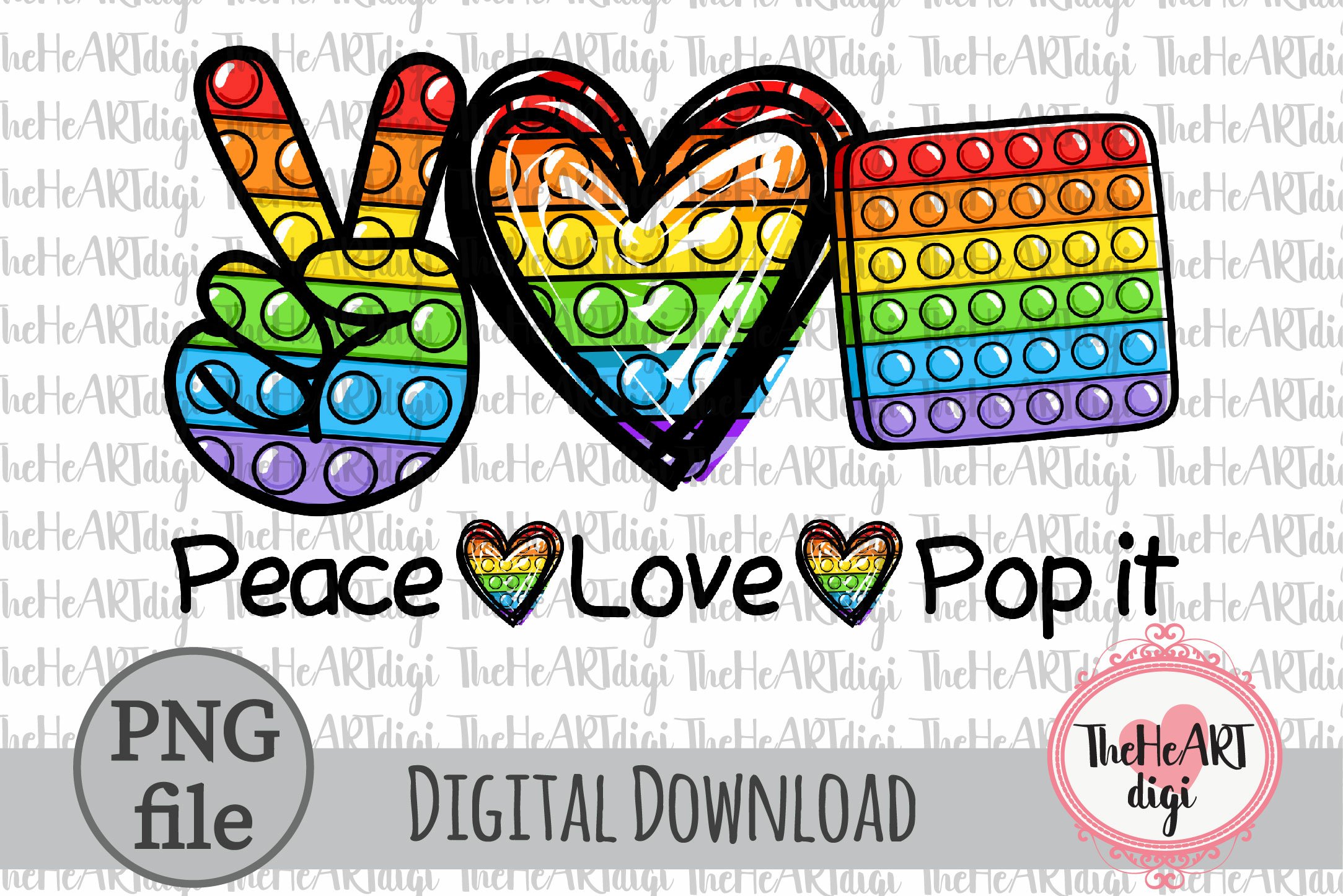 Peace Love Pop It PNG, Fidget Toy Png, Peace Love Fidget Toy (2236581 ...