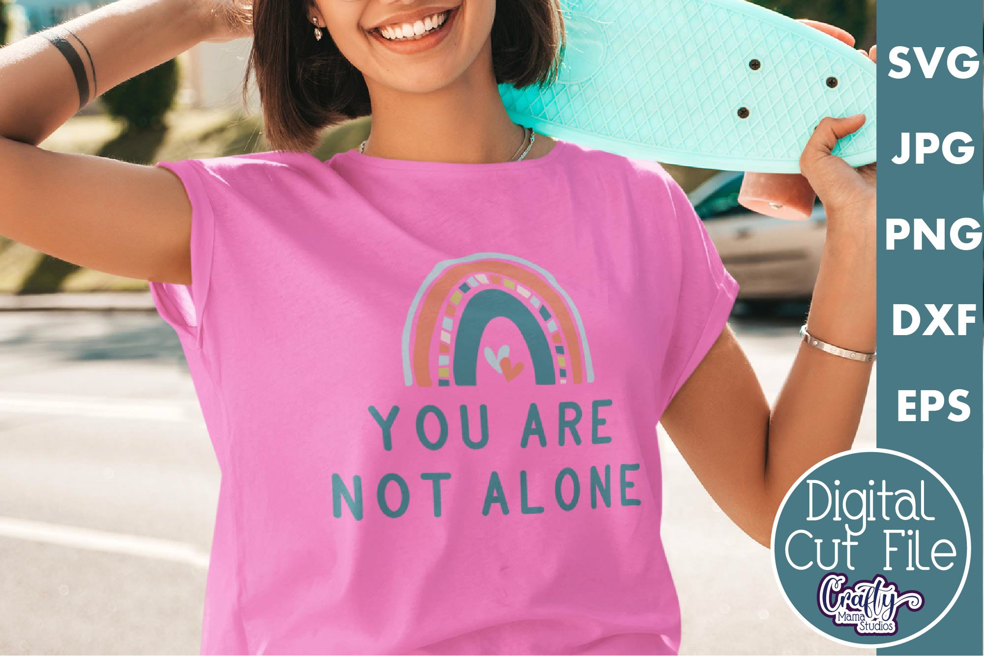 You Are Not Alone | Mental Health Svg Design