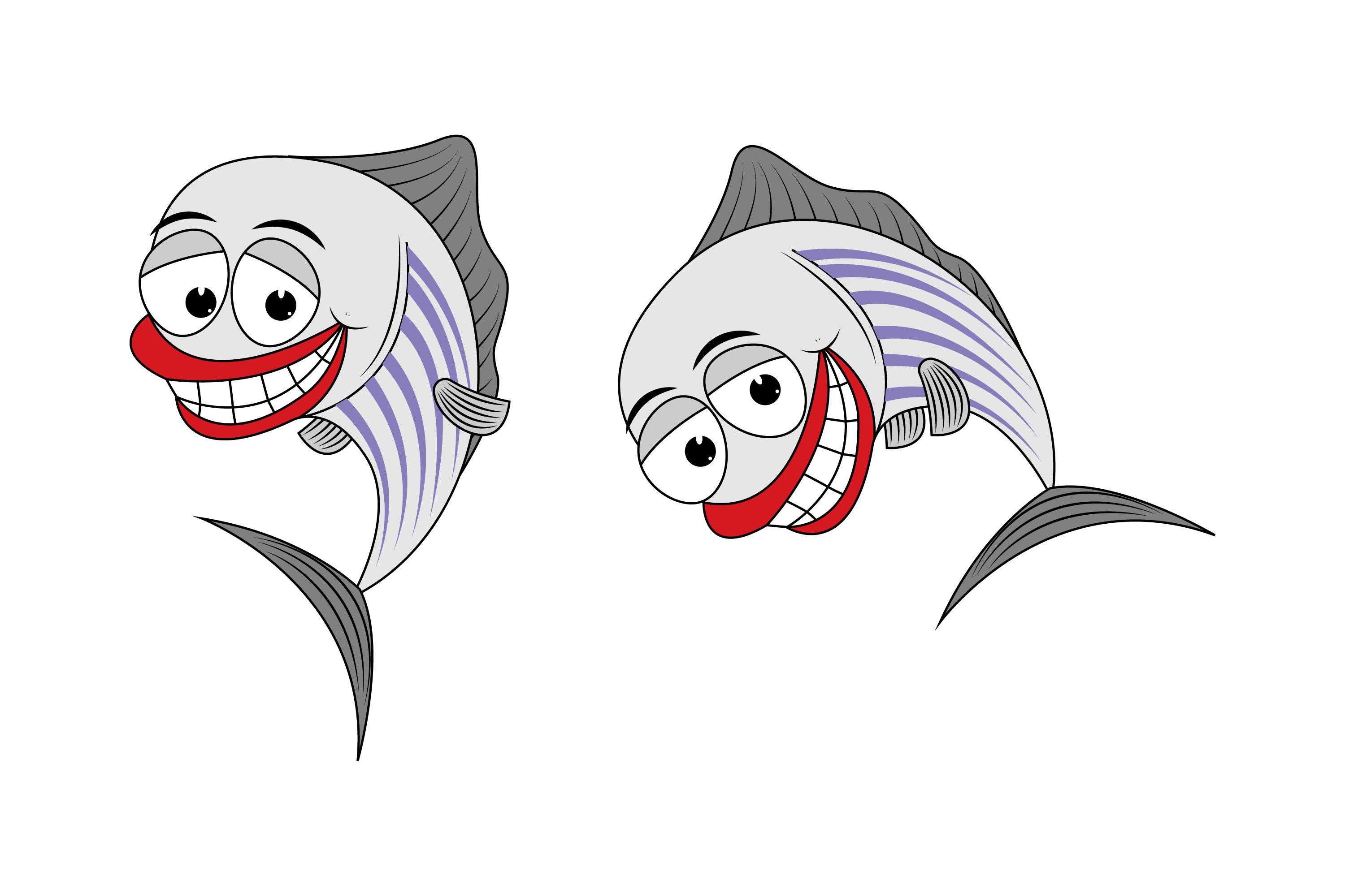 Scared Animated Fish