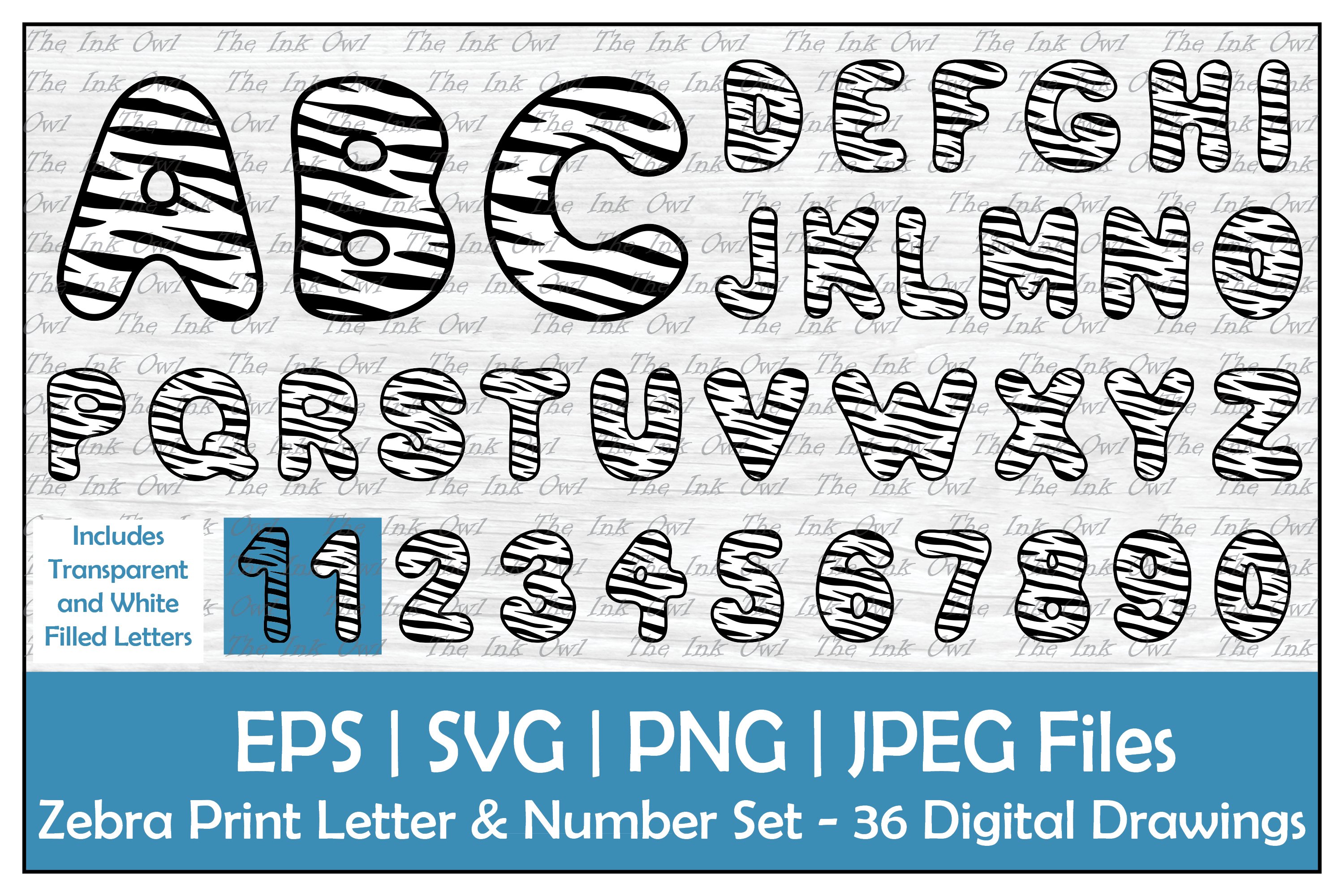 Zebra Print Numbers
